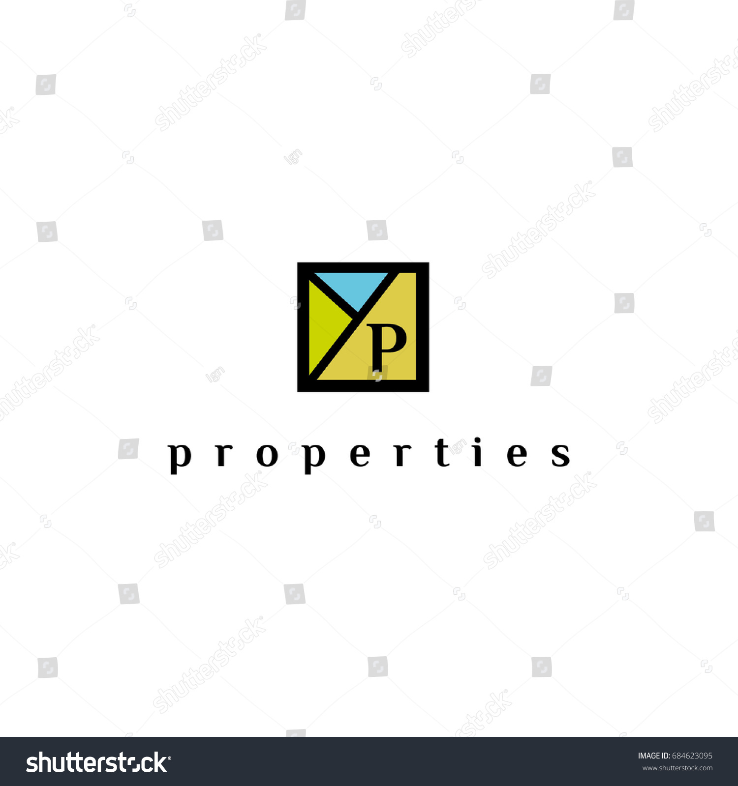 P Letter Properties Vector Logo Stock Vector (Royalty Free) 684623095 ...