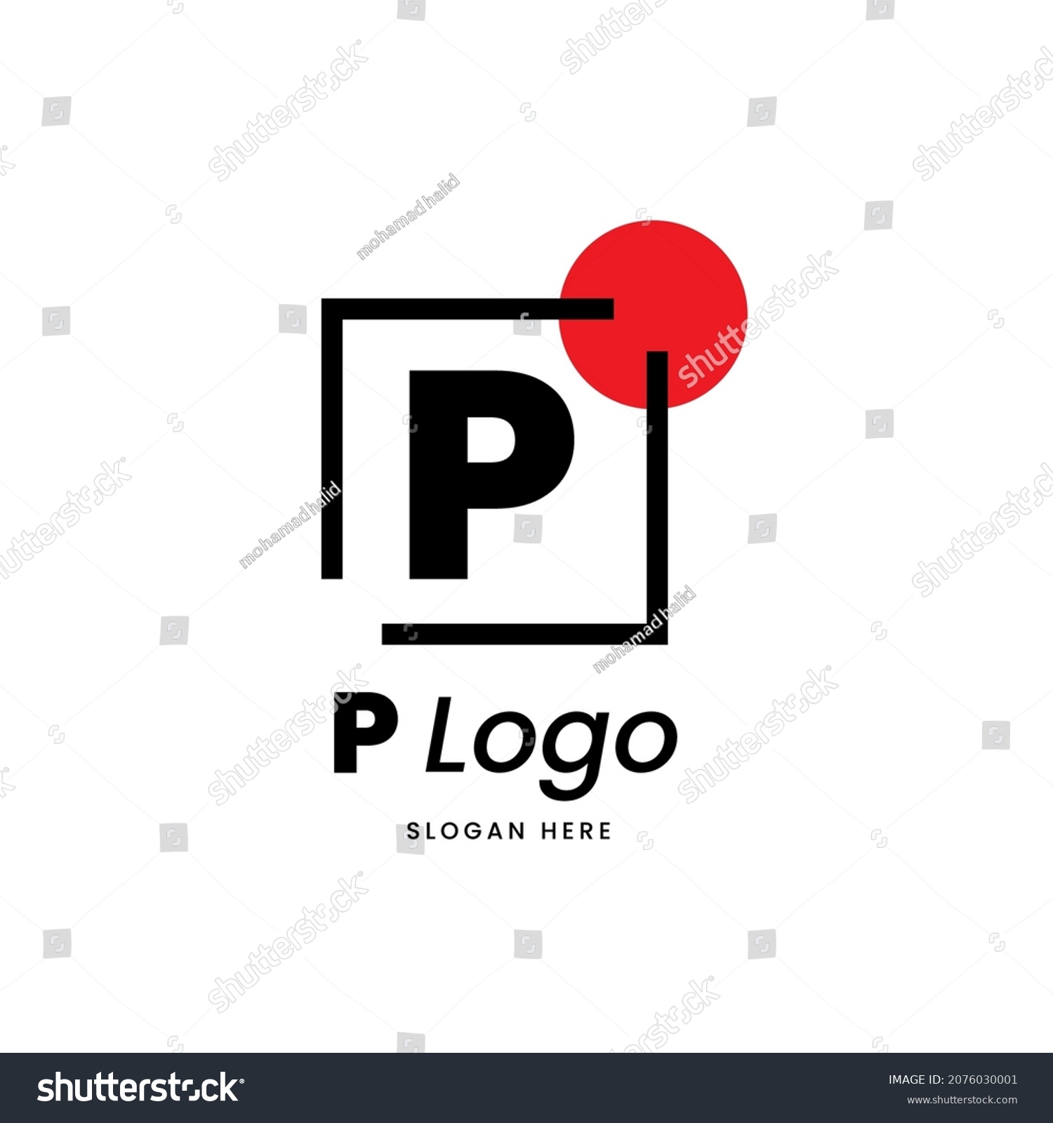 P Logo Design Illustrator Logo Design Stock Vector (Royalty Free ...