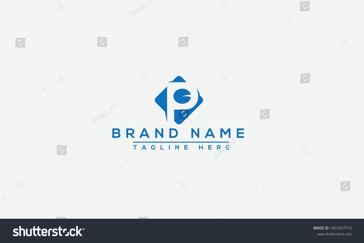 P Logo Design Template Vector Graphic Stock Vector (Royalty Free ...