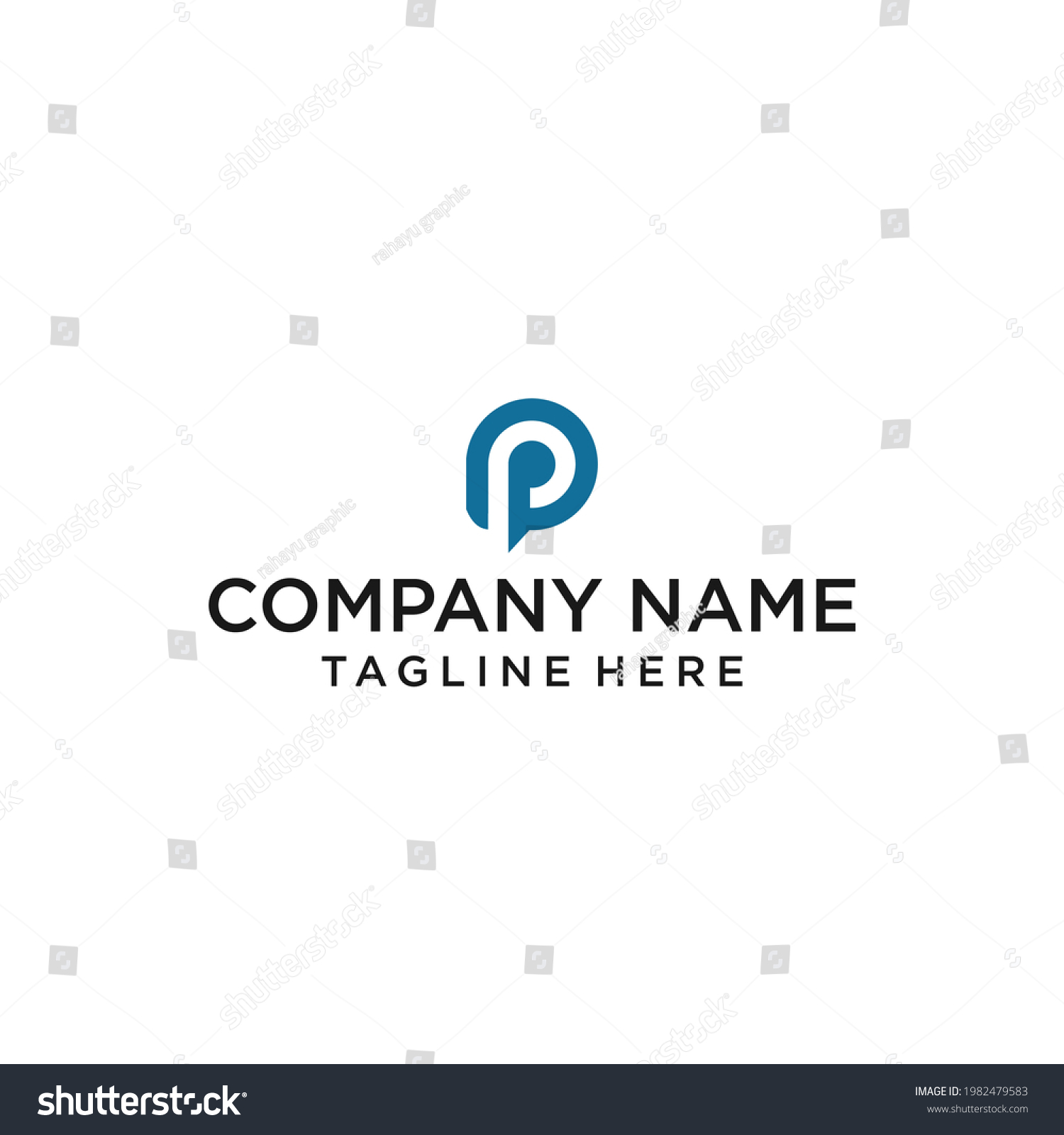 P Logo Design Vector Symbol Stock Vector (Royalty Free) 1982479583 ...