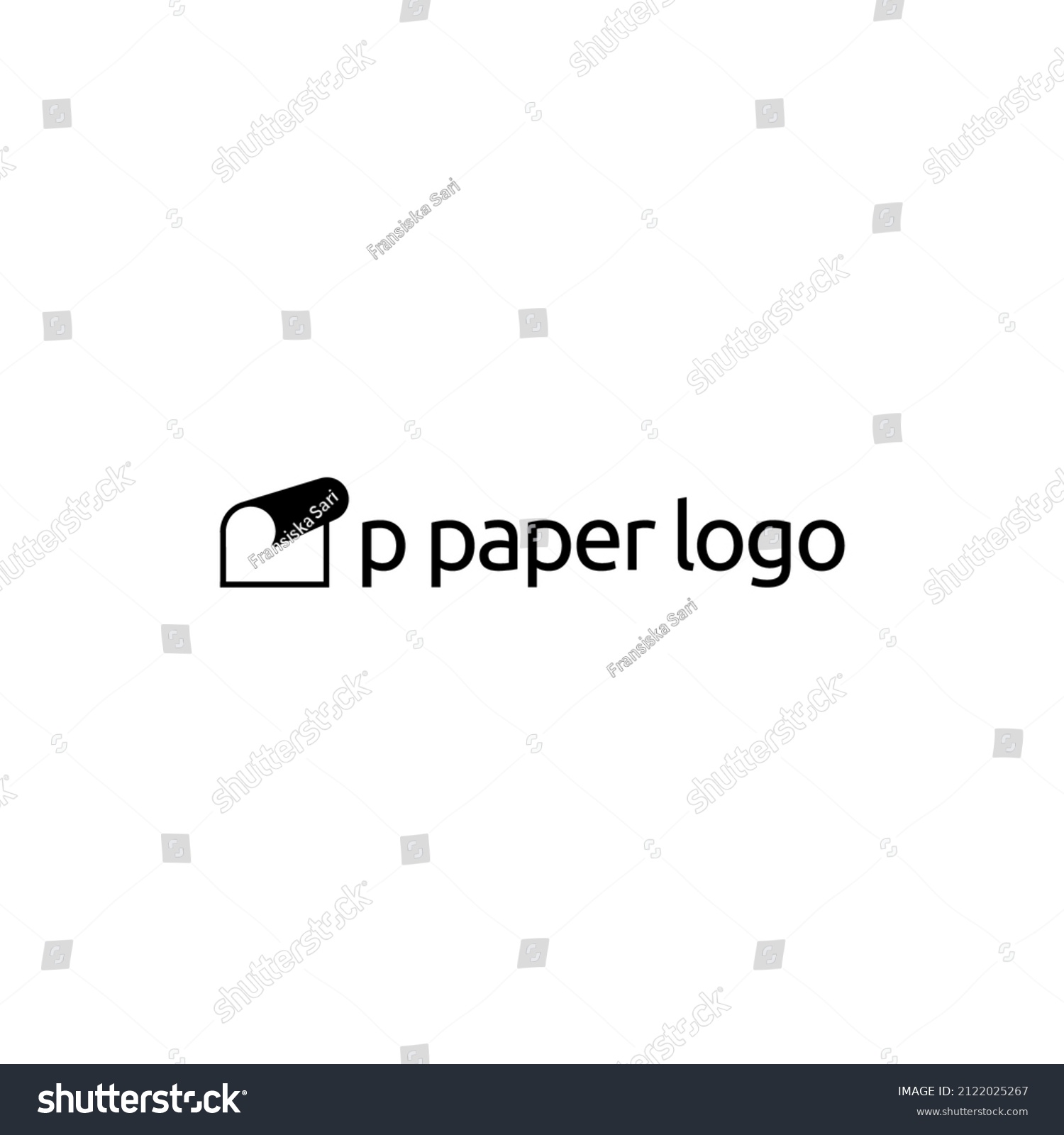 P Paper Logo Design Vector Stock Vector (Royalty Free) 2122025267 ...