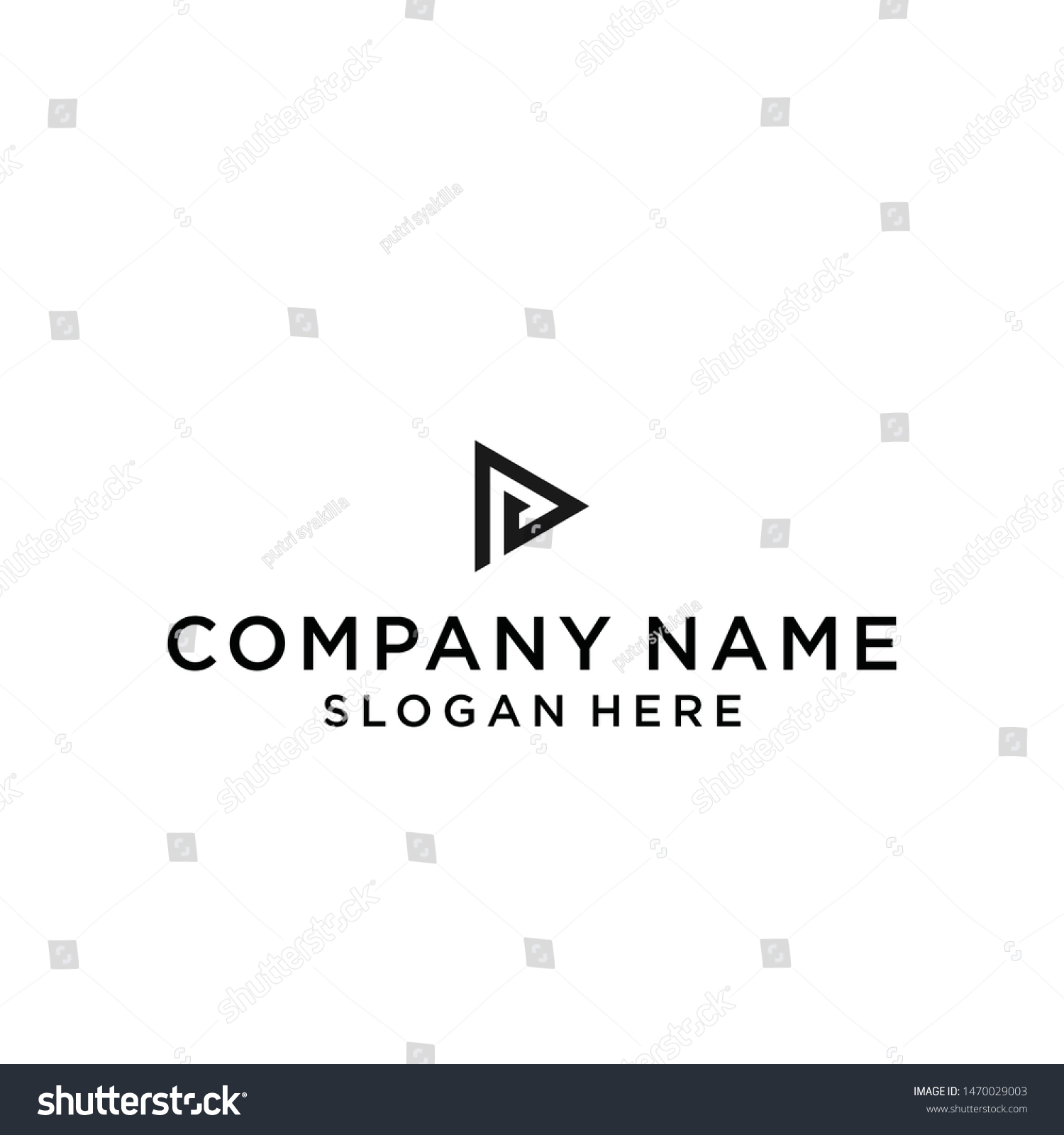 P Play Logo P Logo Stock Vector (Royalty Free) 1470029003