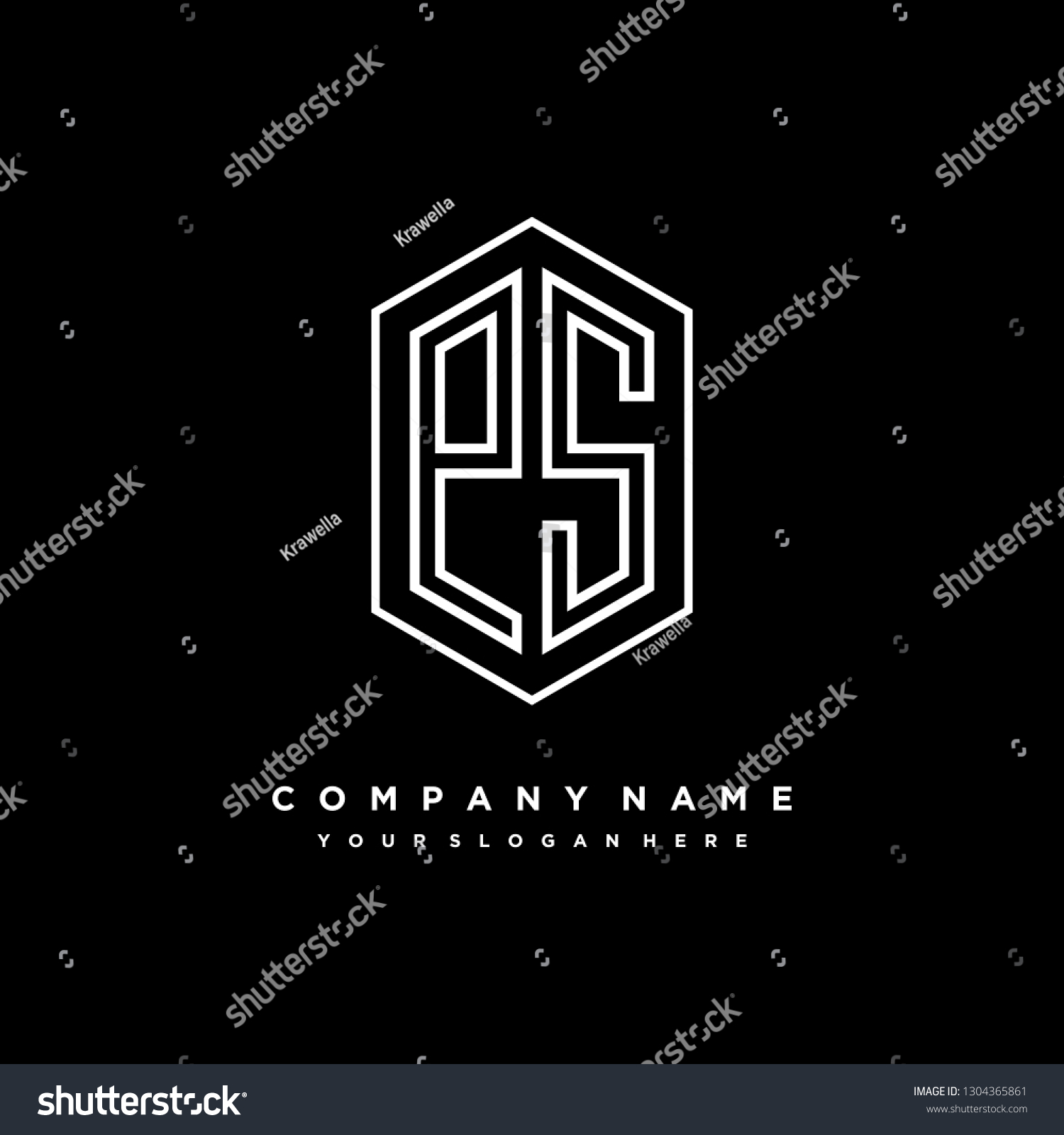 P S Initial Letter Modern Logo Stock Vector (Royalty Free) 1304365861 ...