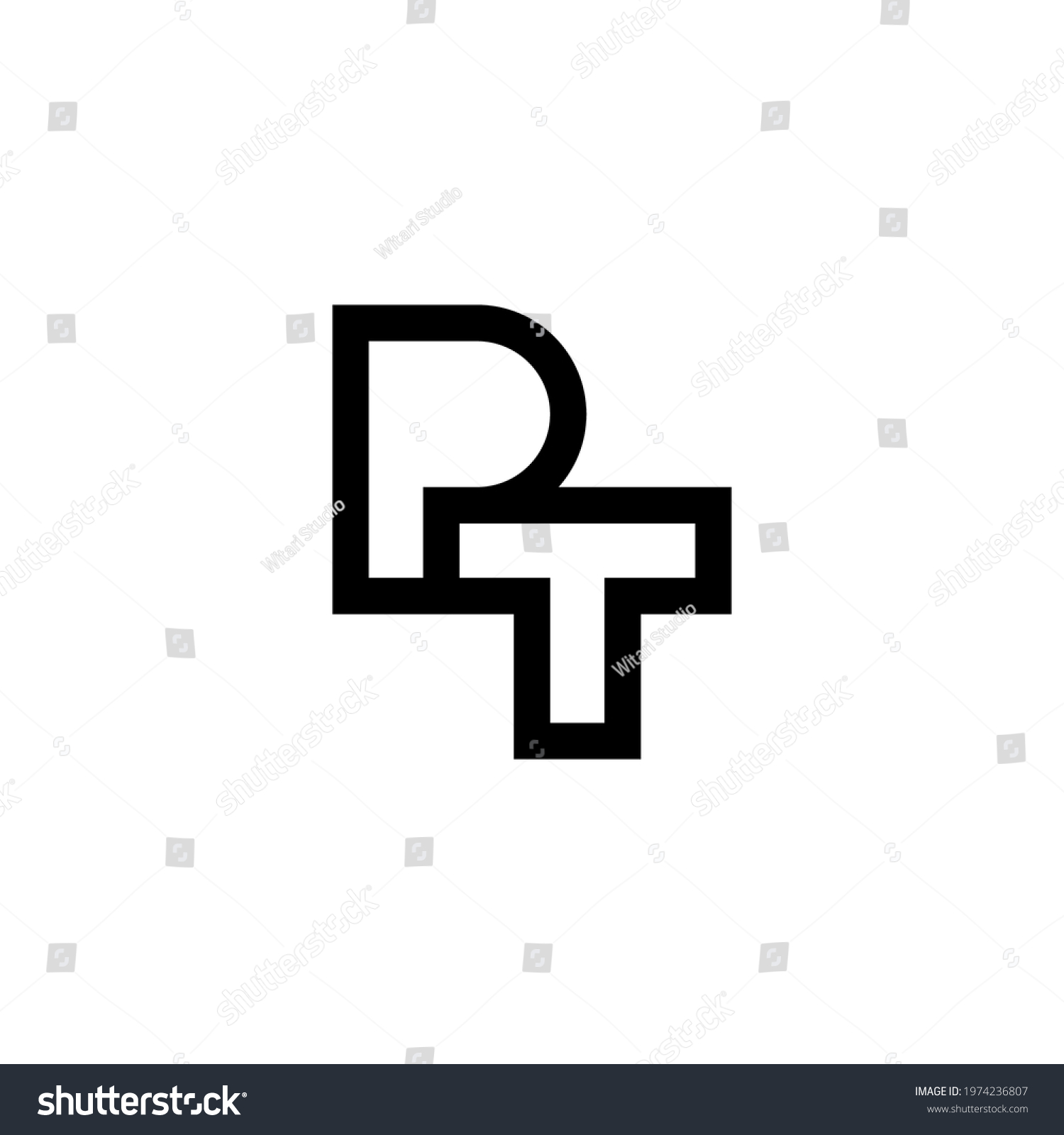 P T Pt Initial Logo Design Stock Vector (Royalty Free) 1974236807 ...