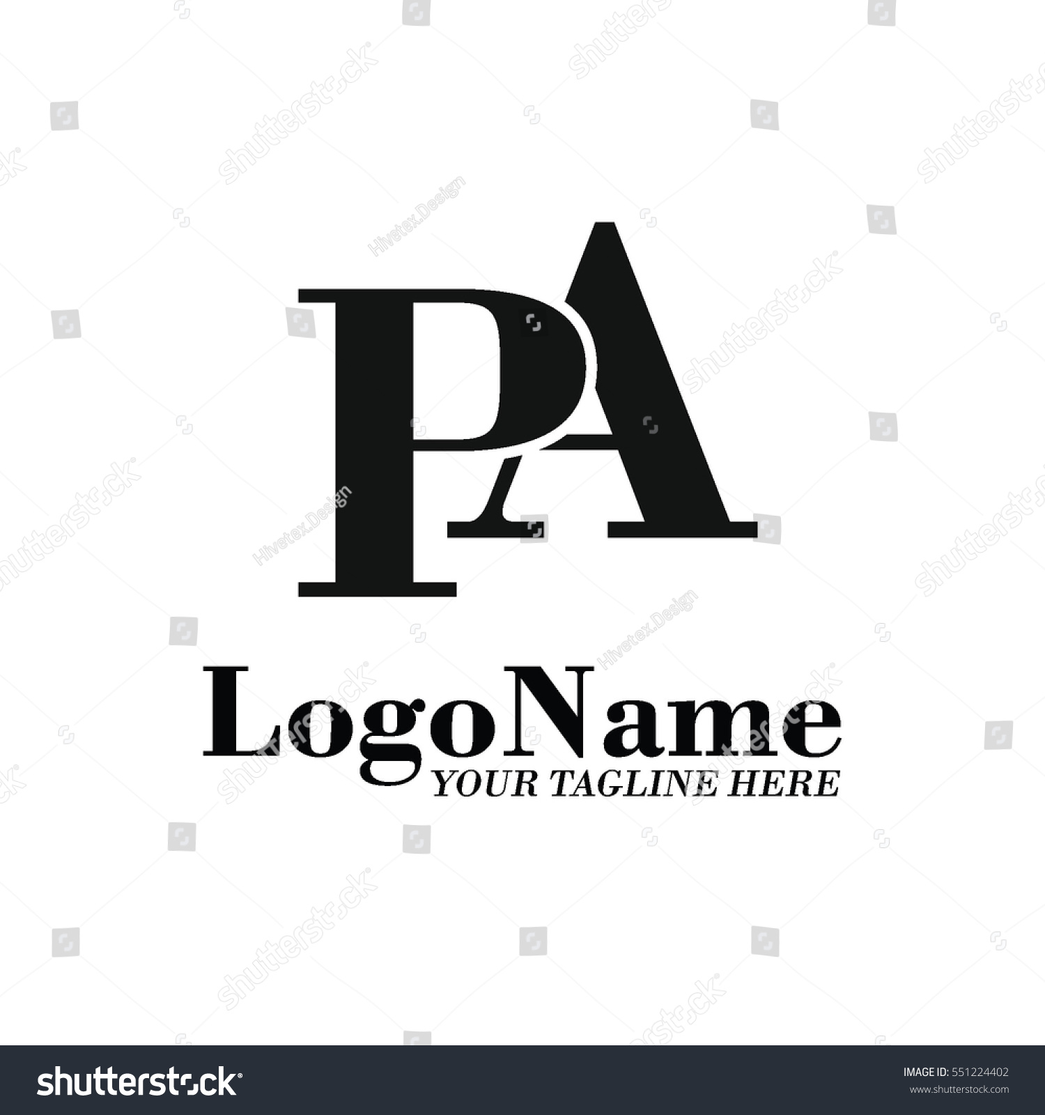 Pa Logo Stock Vector (Royalty Free) 551224402 | Shutterstock