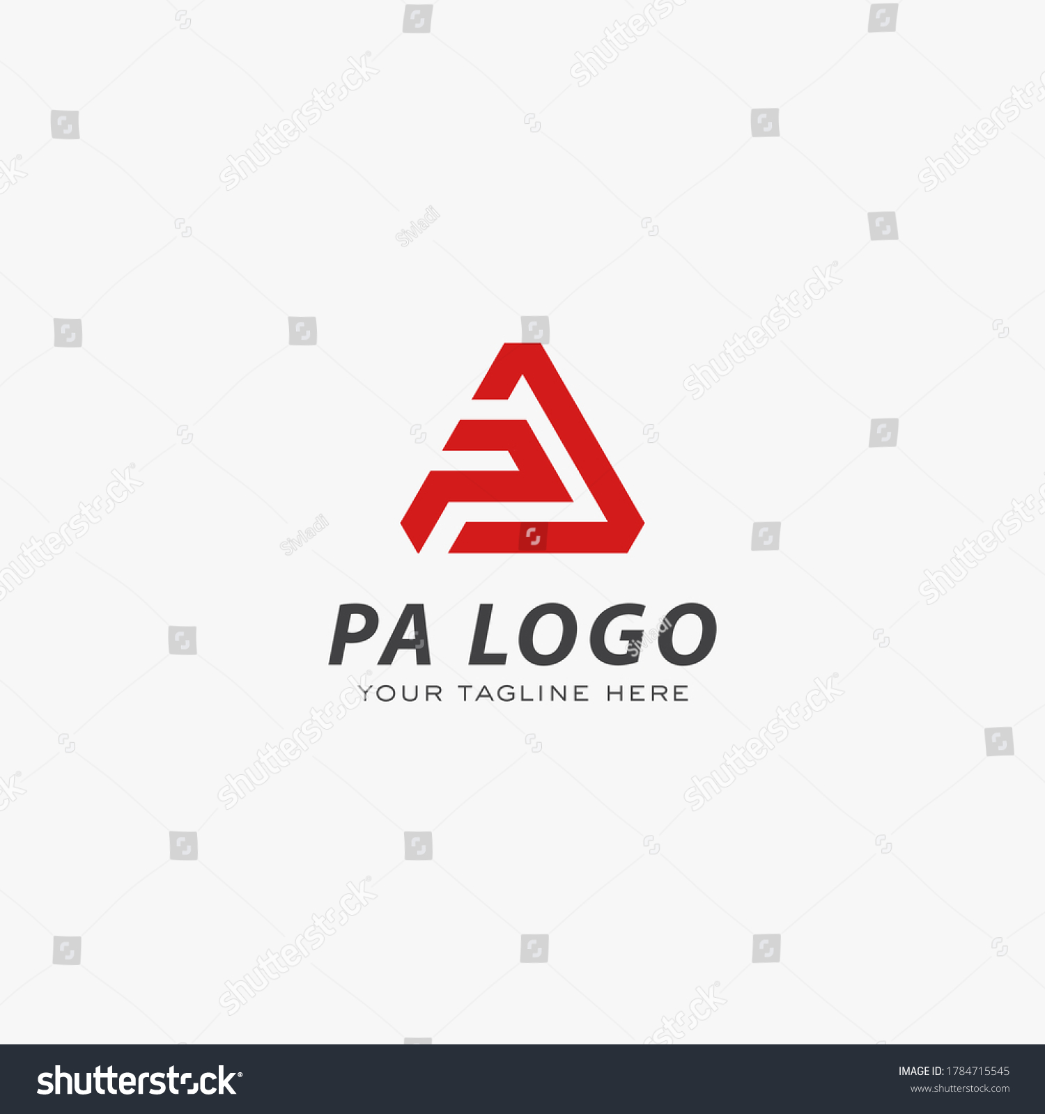 Pa Logo Design Vector Illustration Stock Vector (Royalty Free ...