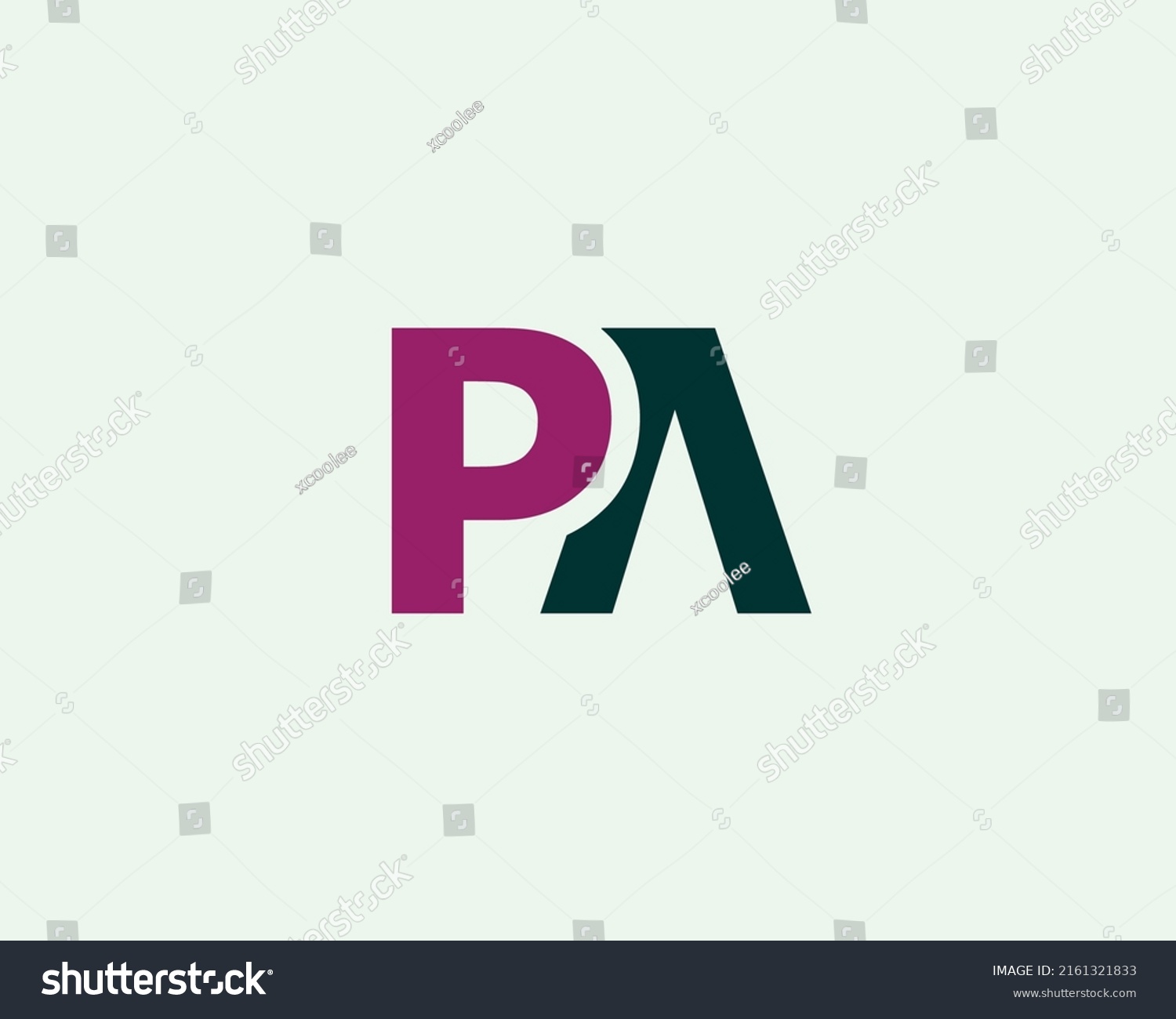 Pa Logo Design Vector Template Stock Vector (Royalty Free) 2161321833 ...