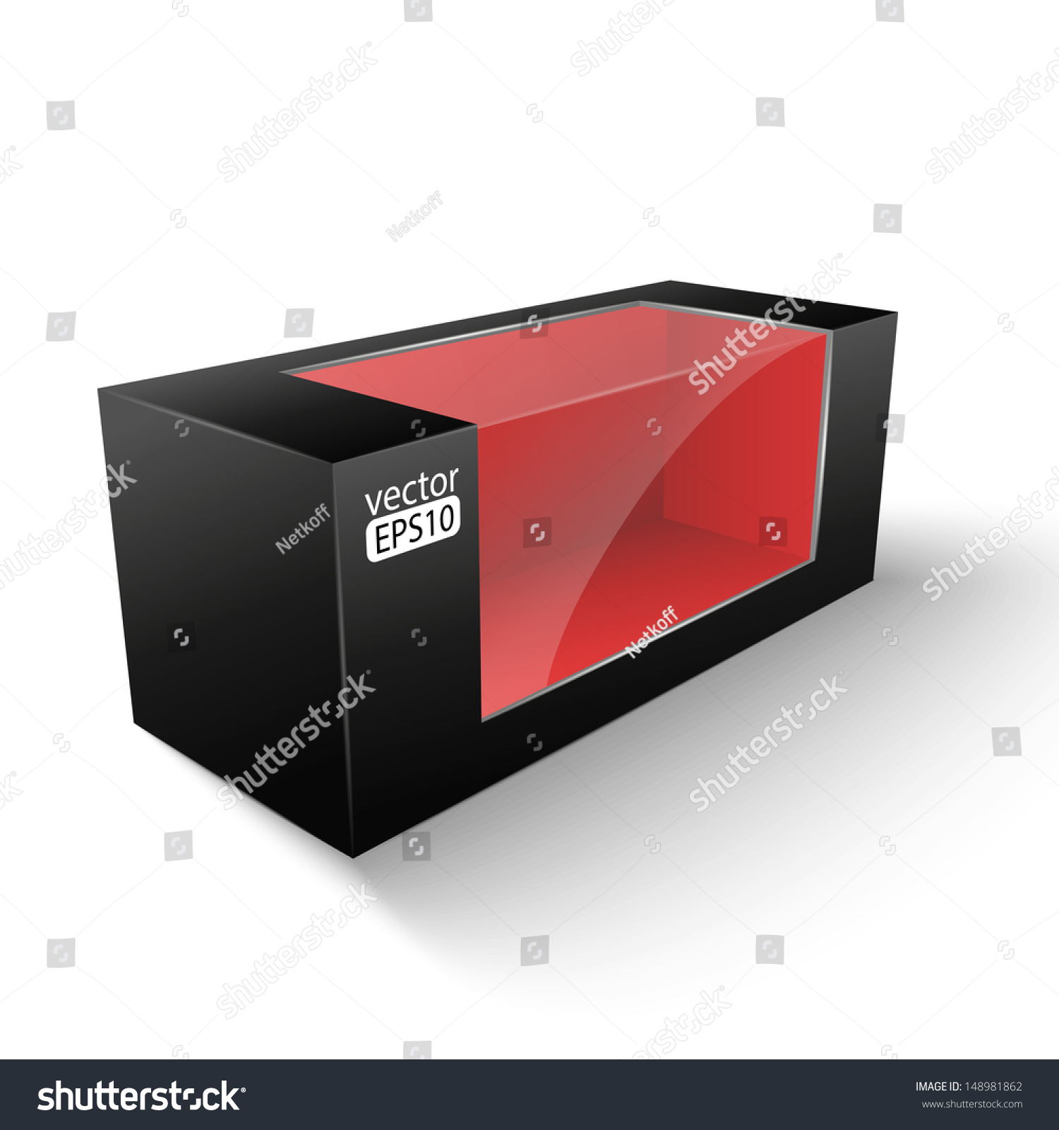 Package Black Box Design Stock Vector (Royalty Free) 148981862 ...