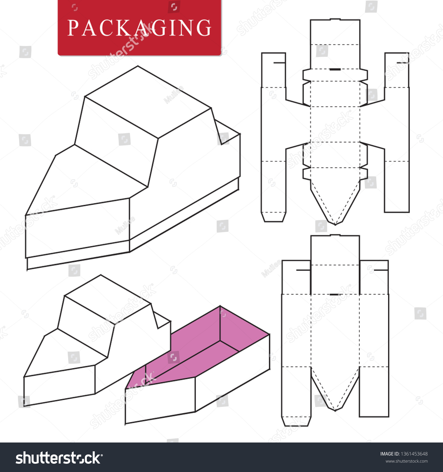 Package Template Transportation Concept Stock Vector (Royalty Free ...