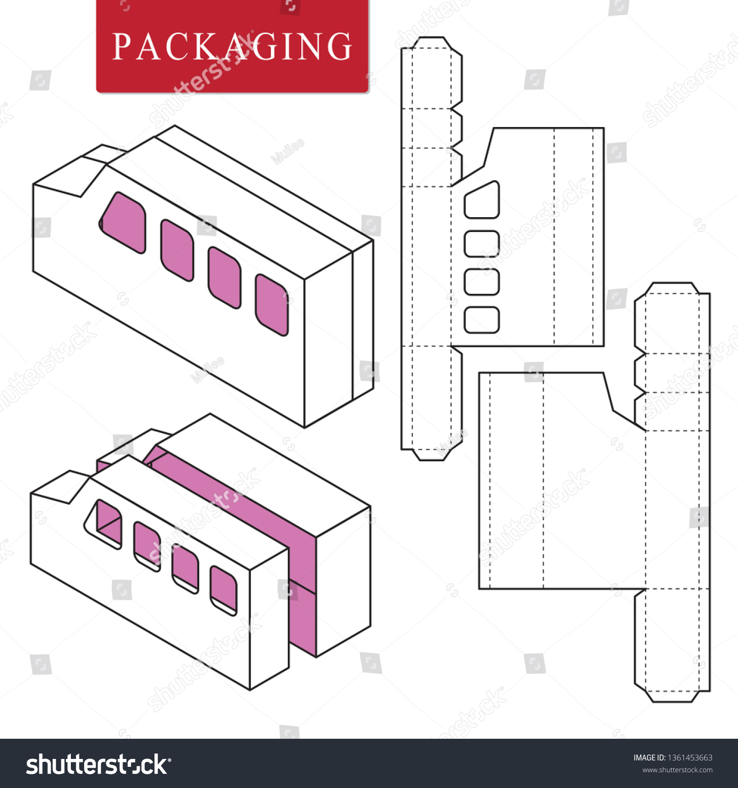Package Template Transportation Concept Stock Vector (Royalty Free ...