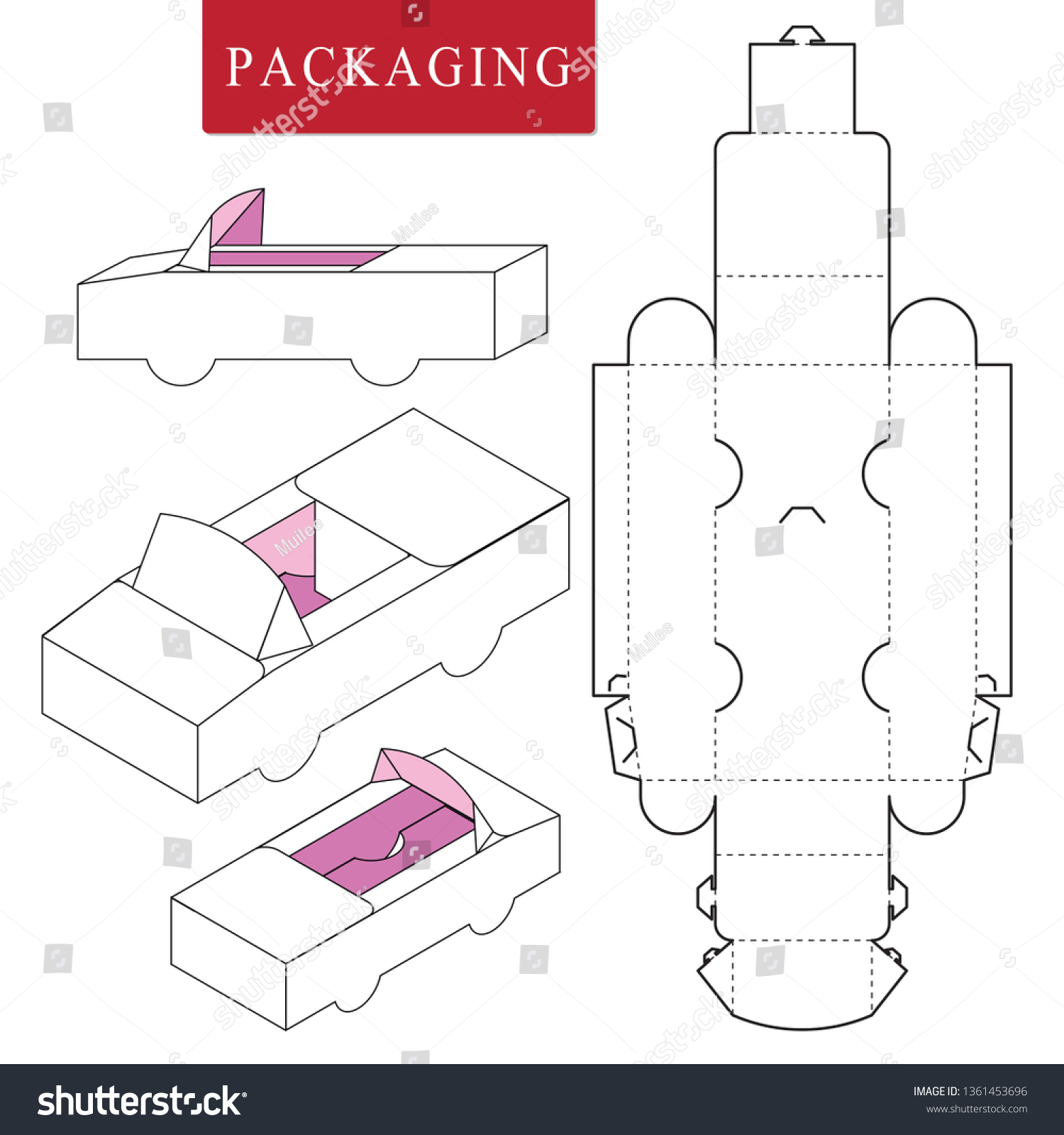 Package Template Transportation Concept Stock Vector (Royalty Free ...