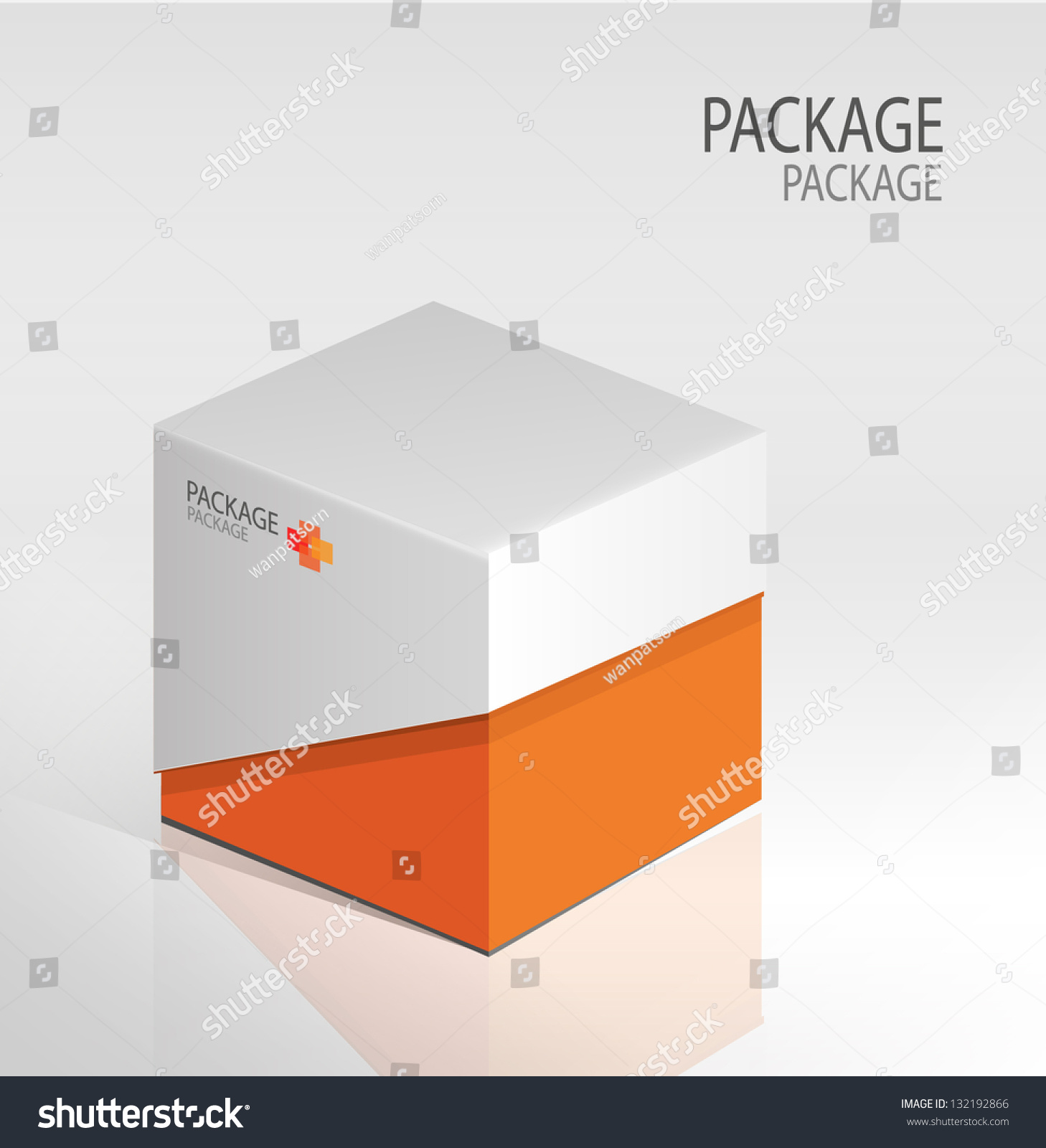 Package White Box Design 2 Vector Stock Vector 132192866 - Shutterstock