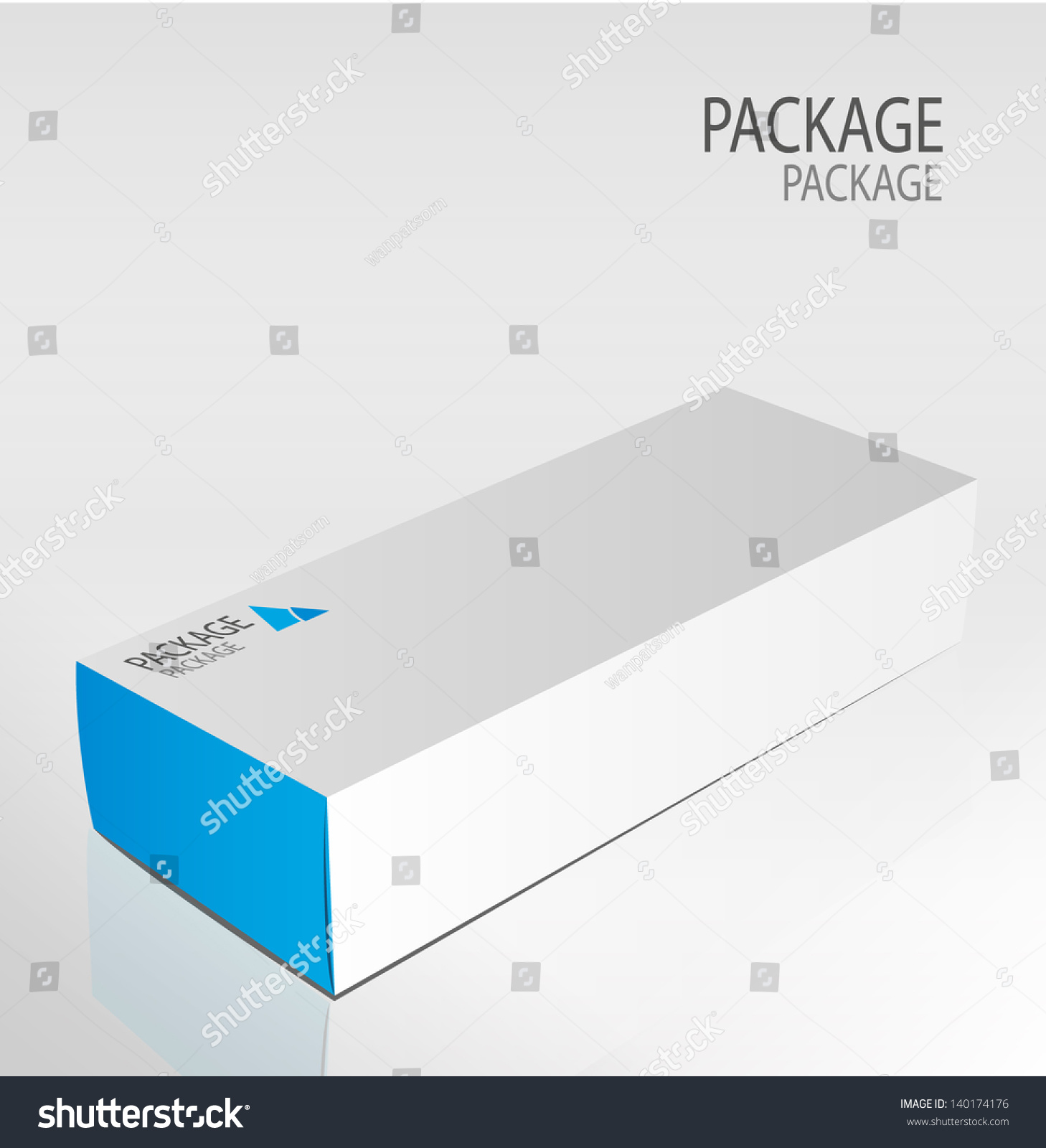 Package White Box Design 2 Vector Stock Vector (Royalty Free) 140174176 ...