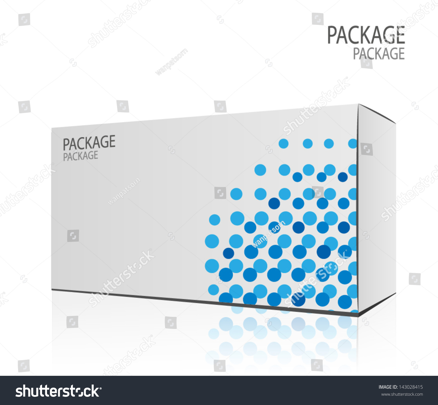 Package White Box Design 2, Vector Illustration - 143028415 : Shutterstock