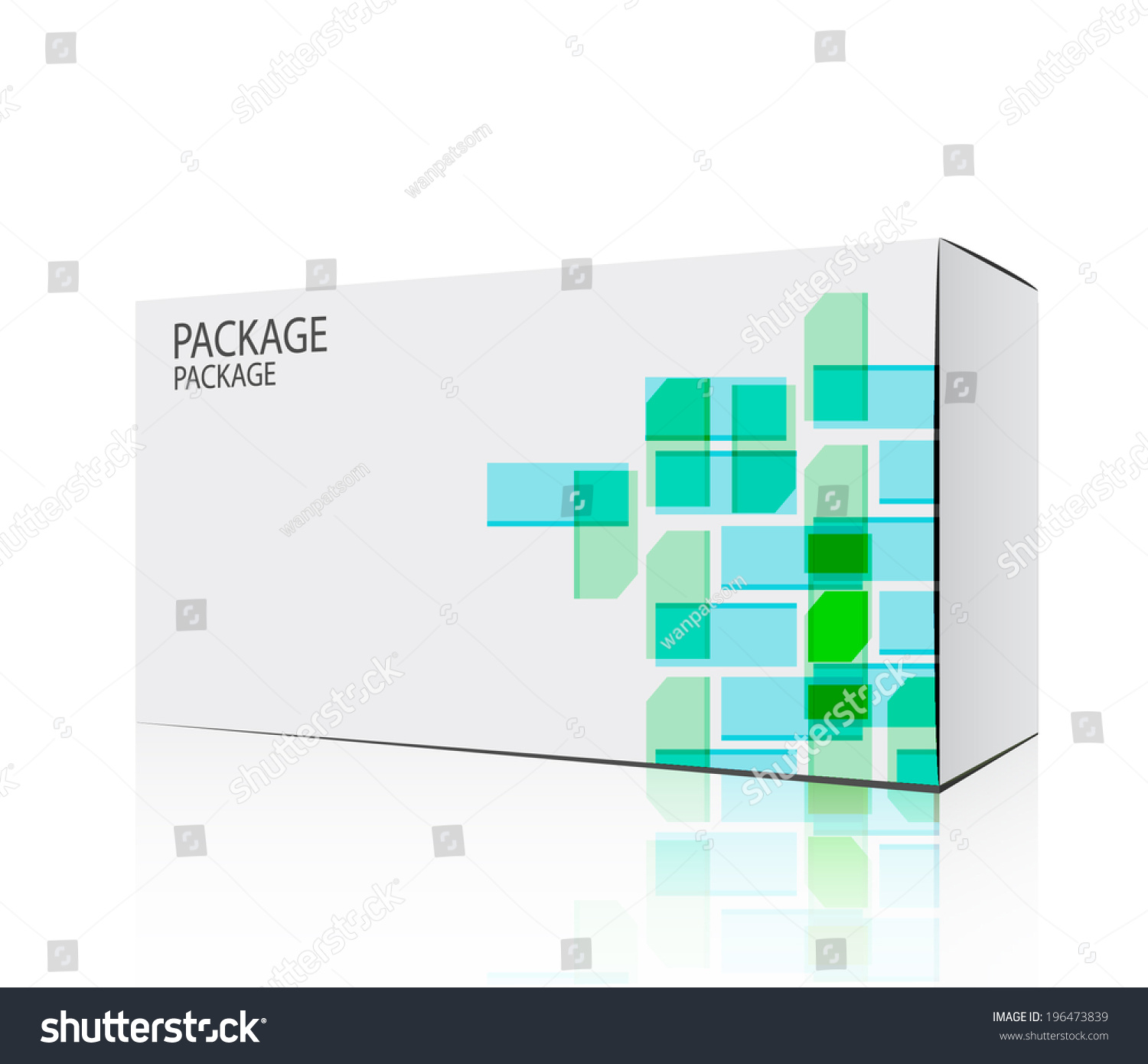 Package White Box Design 2 Vector Stock Vector (Royalty Free) 196473839 ...