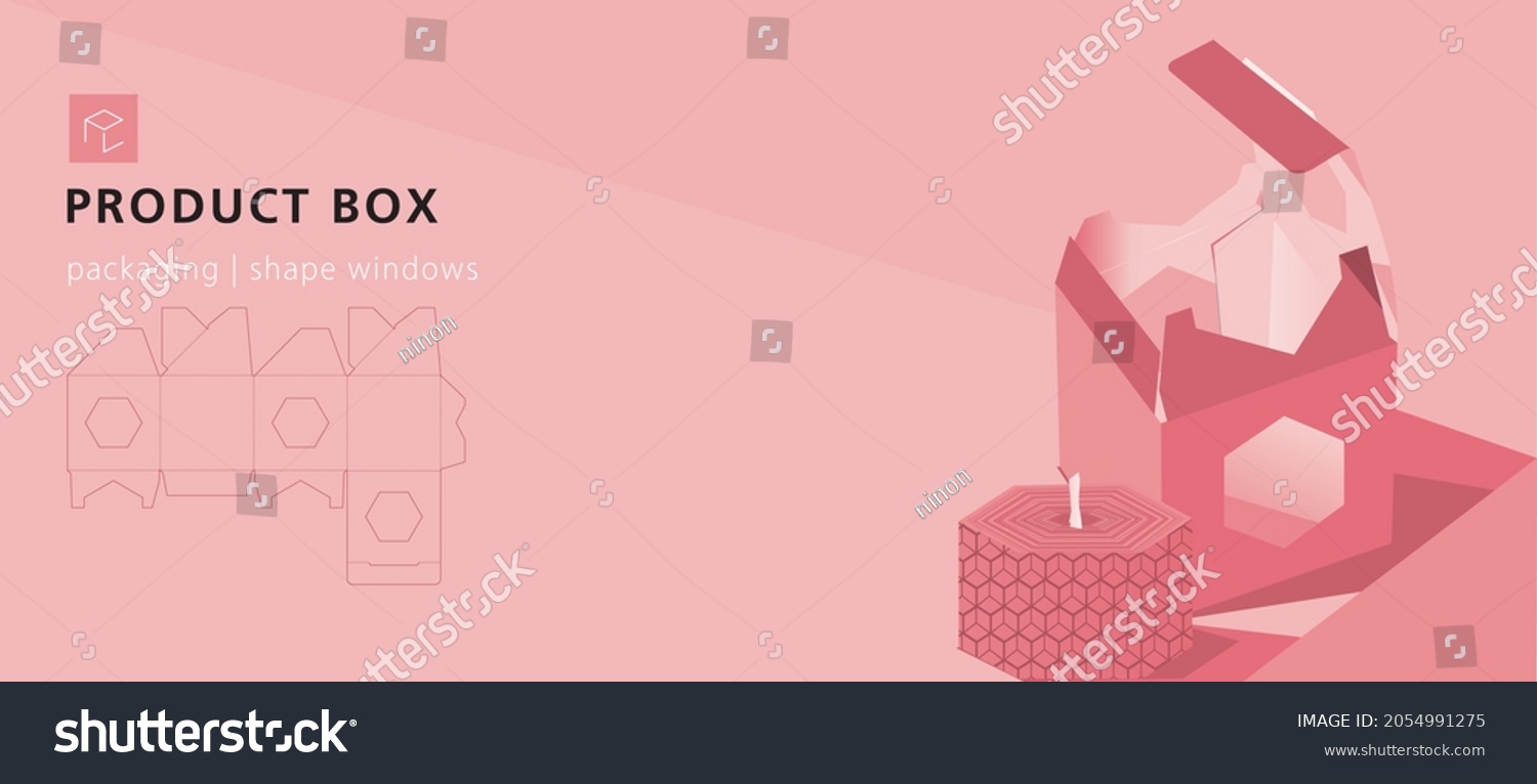 Packaging Box Honey Candle Vector Stock Vector (Royalty Free) 2054991275