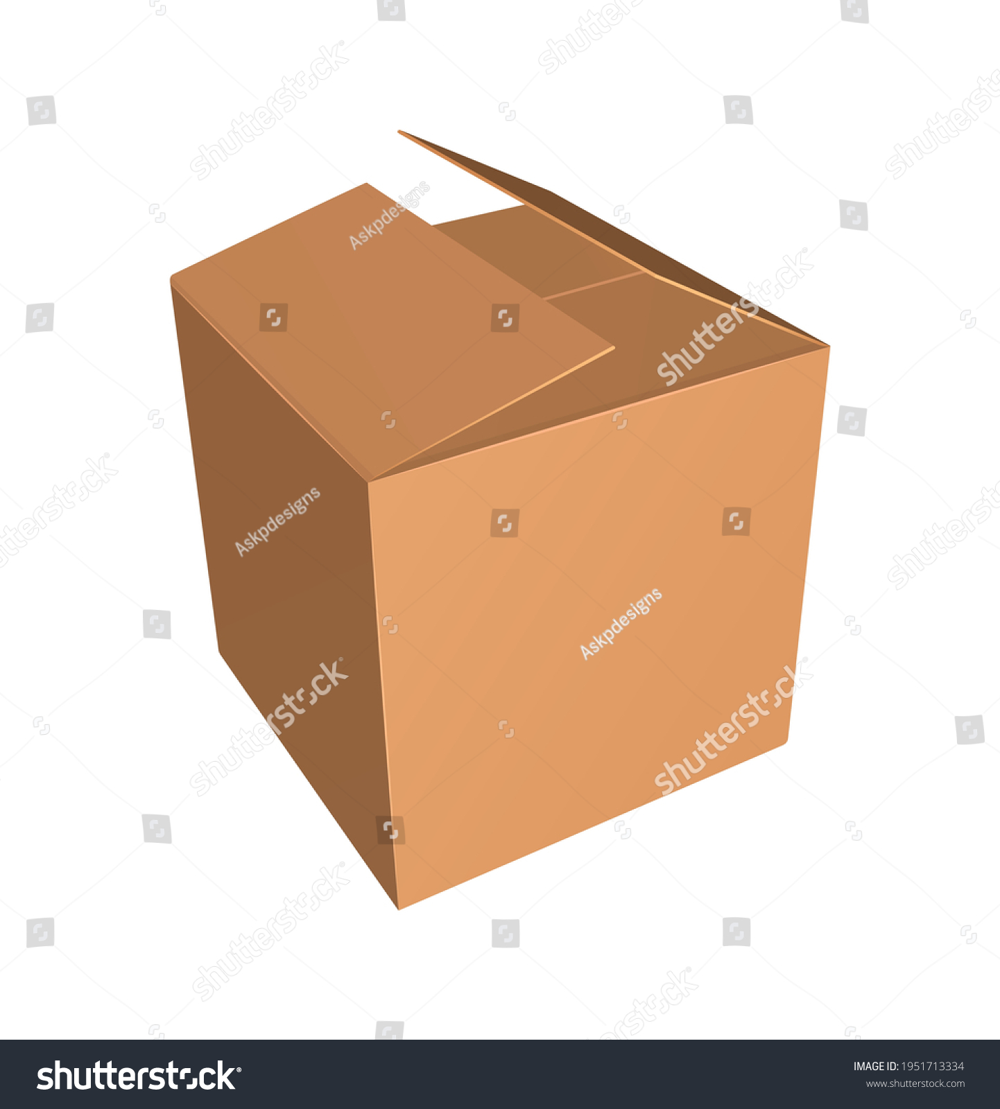 Packaging Carton Box Vector Illustration Stock Vector (Royalty Free ...
