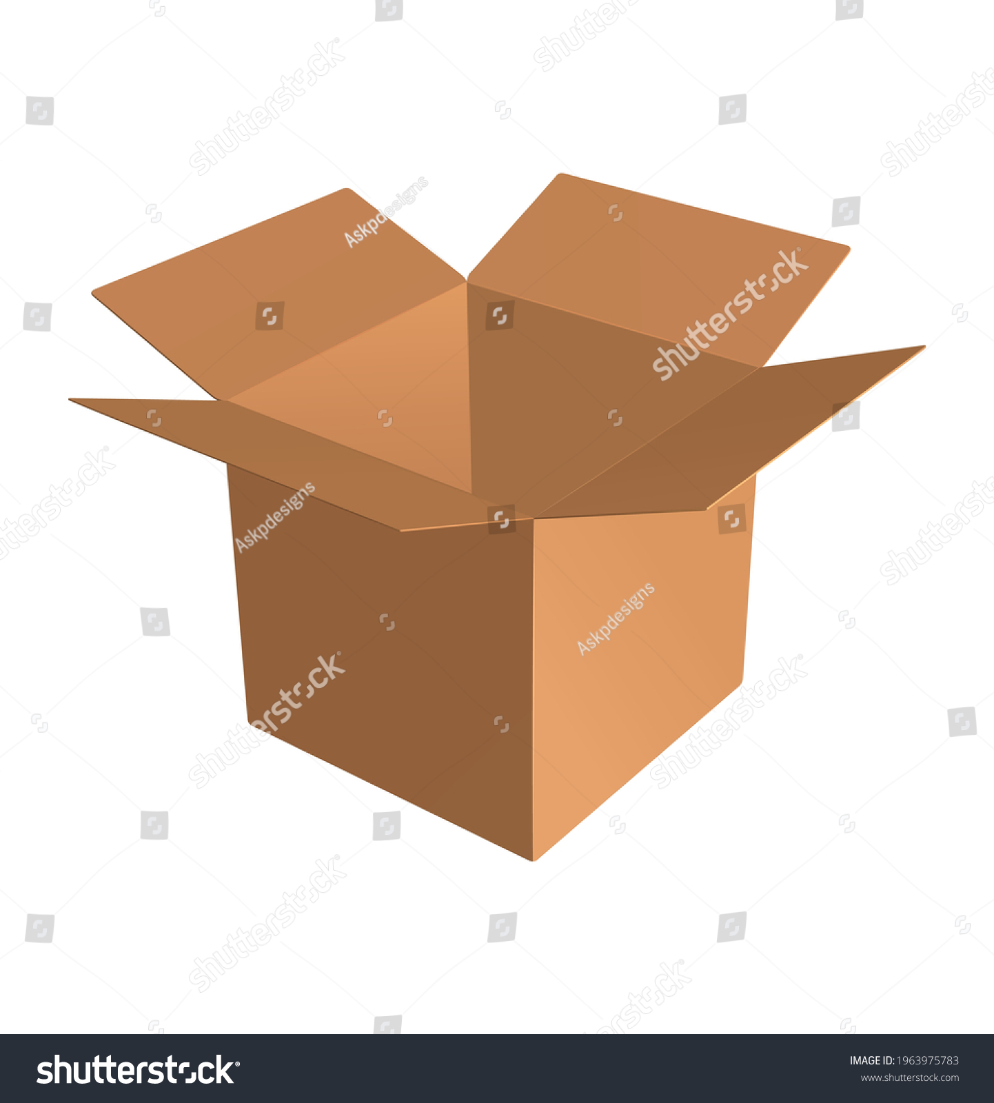 Packaging Carton Box Vector Illustration Stock Vector (Royalty Free ...