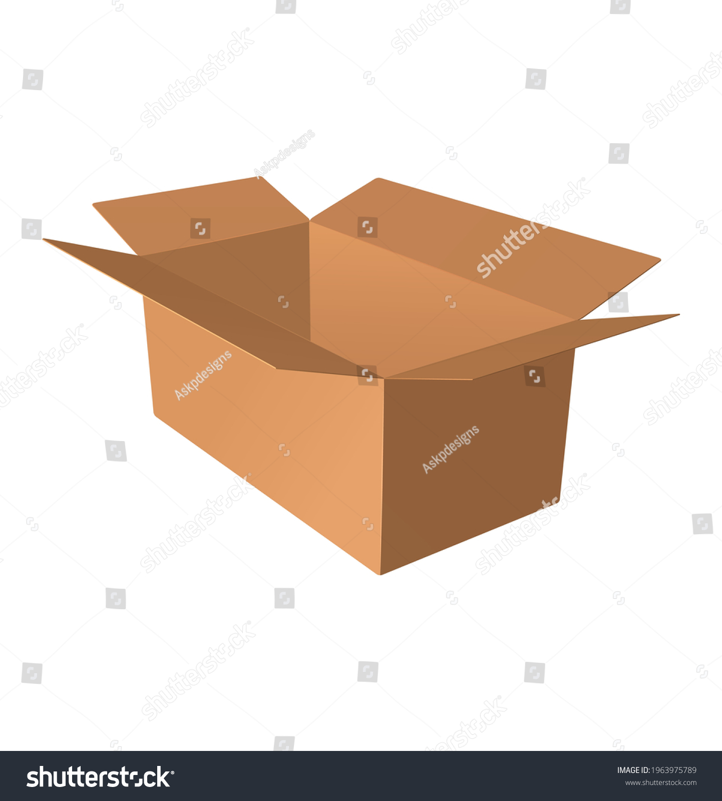 Packaging Carton Box Vector Illustration Stock Vector (Royalty Free ...