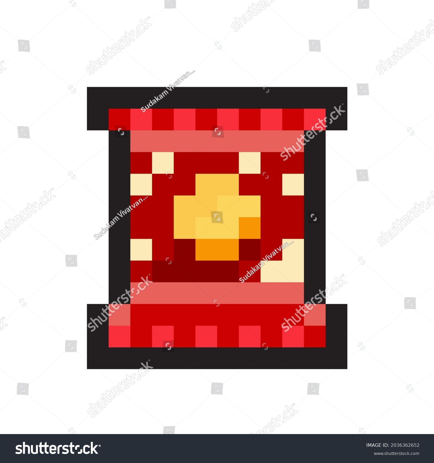 Packaging Chips Pixel Art Crispy Snacks Stock Vector Royalty Free 2036362652