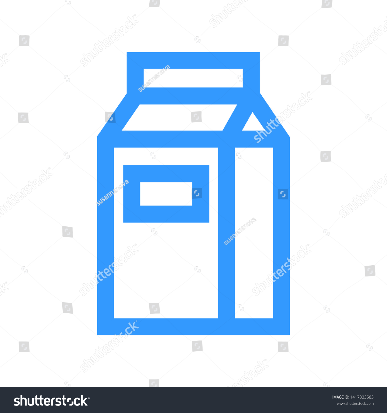 Packaging Container Milk Icon Vector Stock Vector (Royalty Free ...