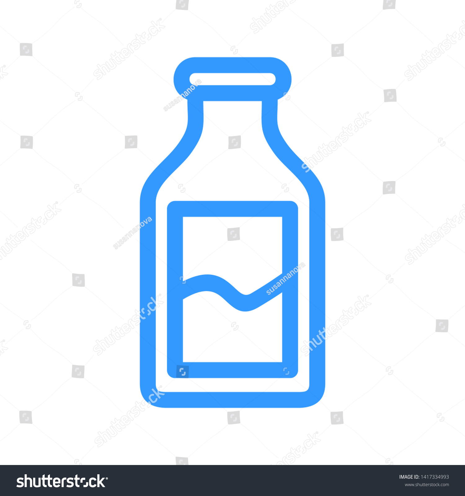 Packaging Container Milk Icon Vector Stock Vector (Royalty Free) 1417334993