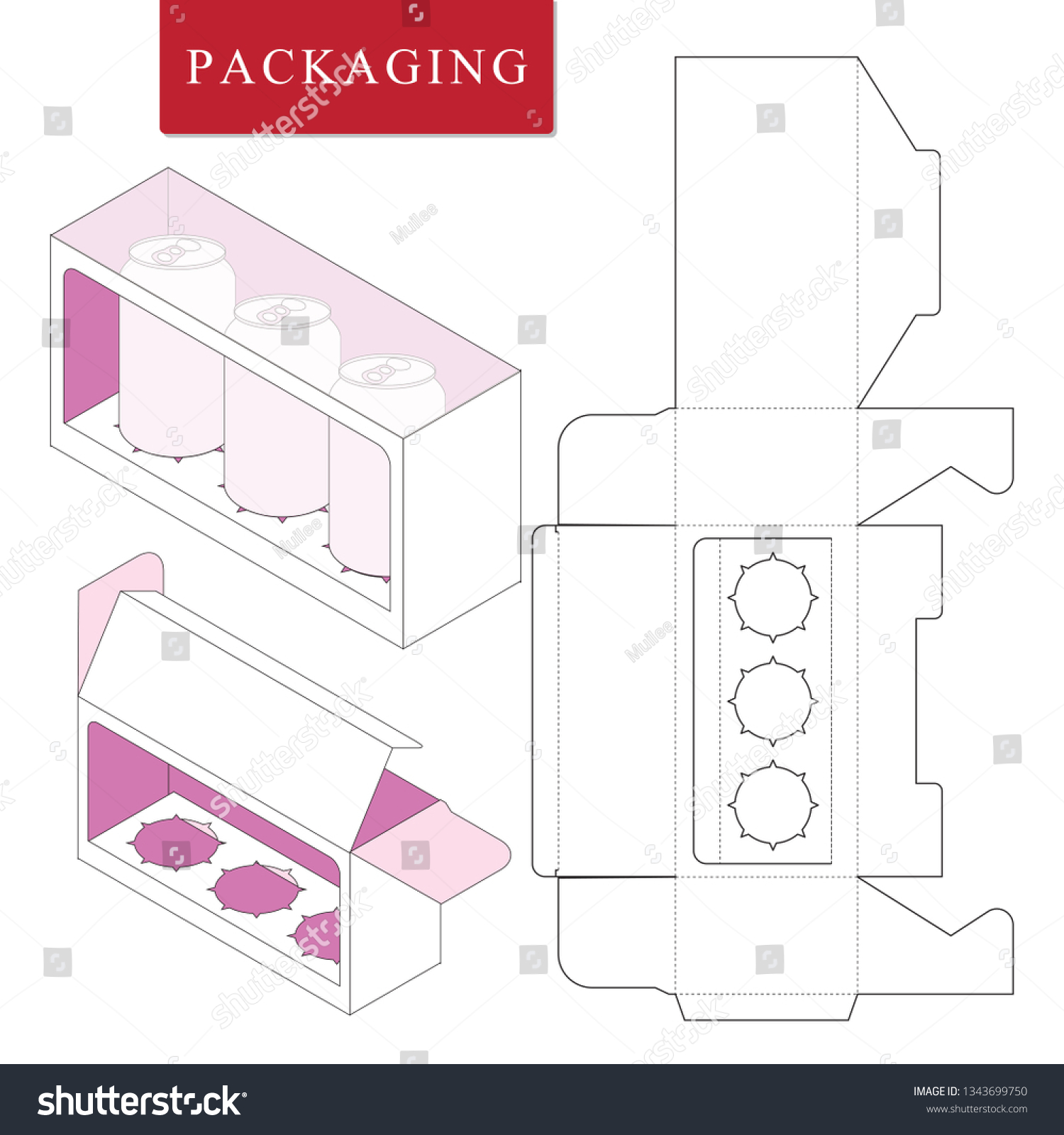 Packaging Can Bottle Stock Vector (Royalty Free) 1343699750
