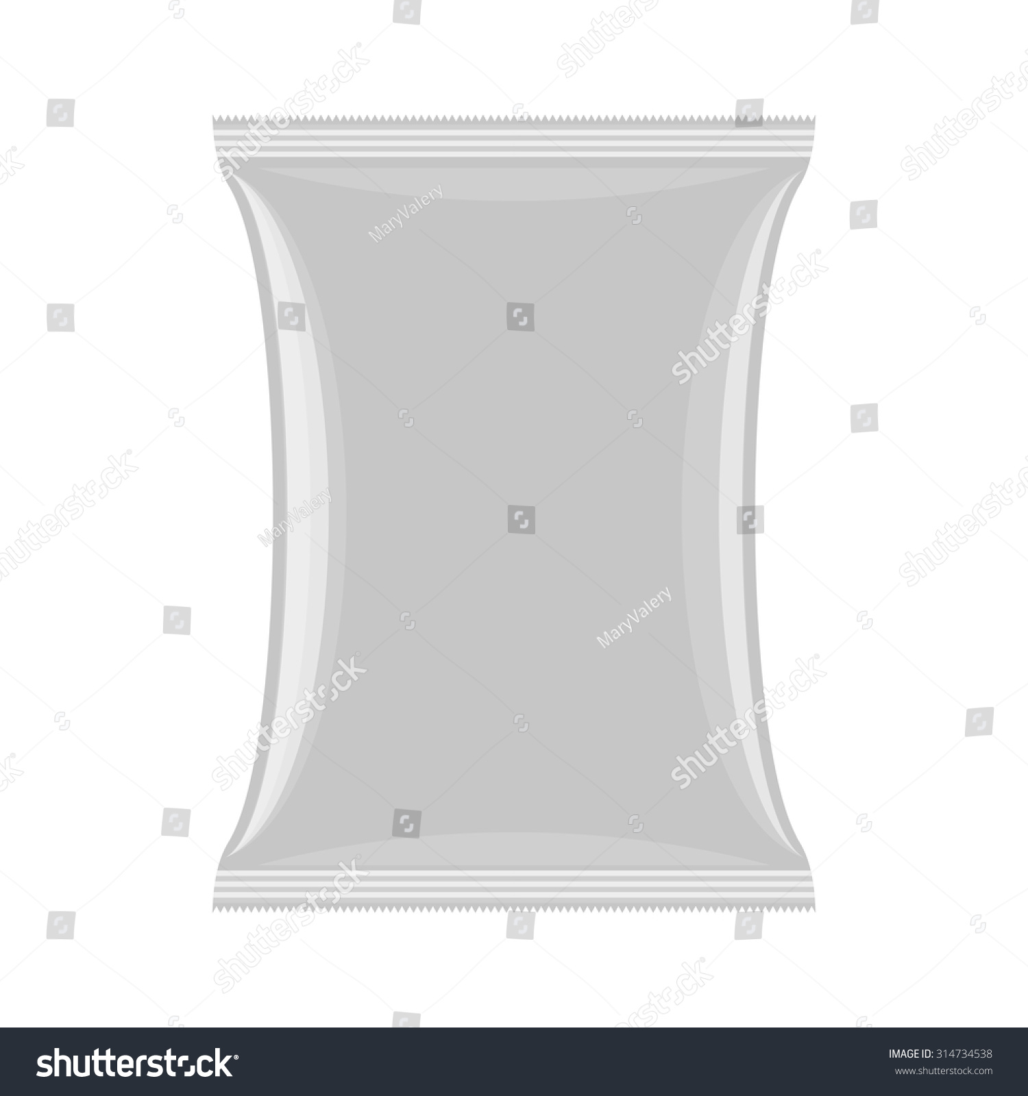 Packaging Chips Snacks Empty Pack Template Stock Vector (Royalty Free ...