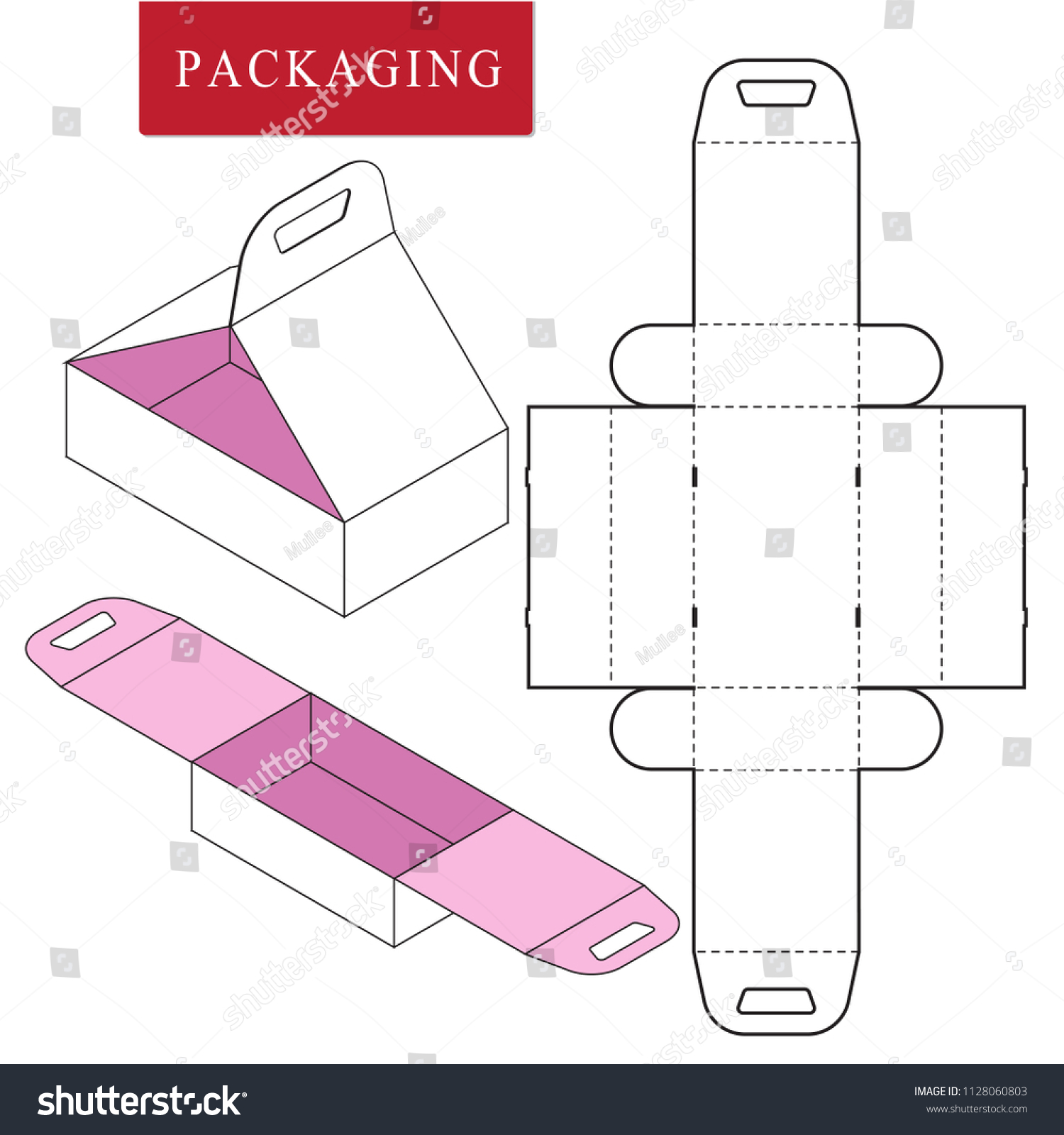 Packaging Fast Food Stock Vector (Royalty Free) 1128060803 | Shutterstock