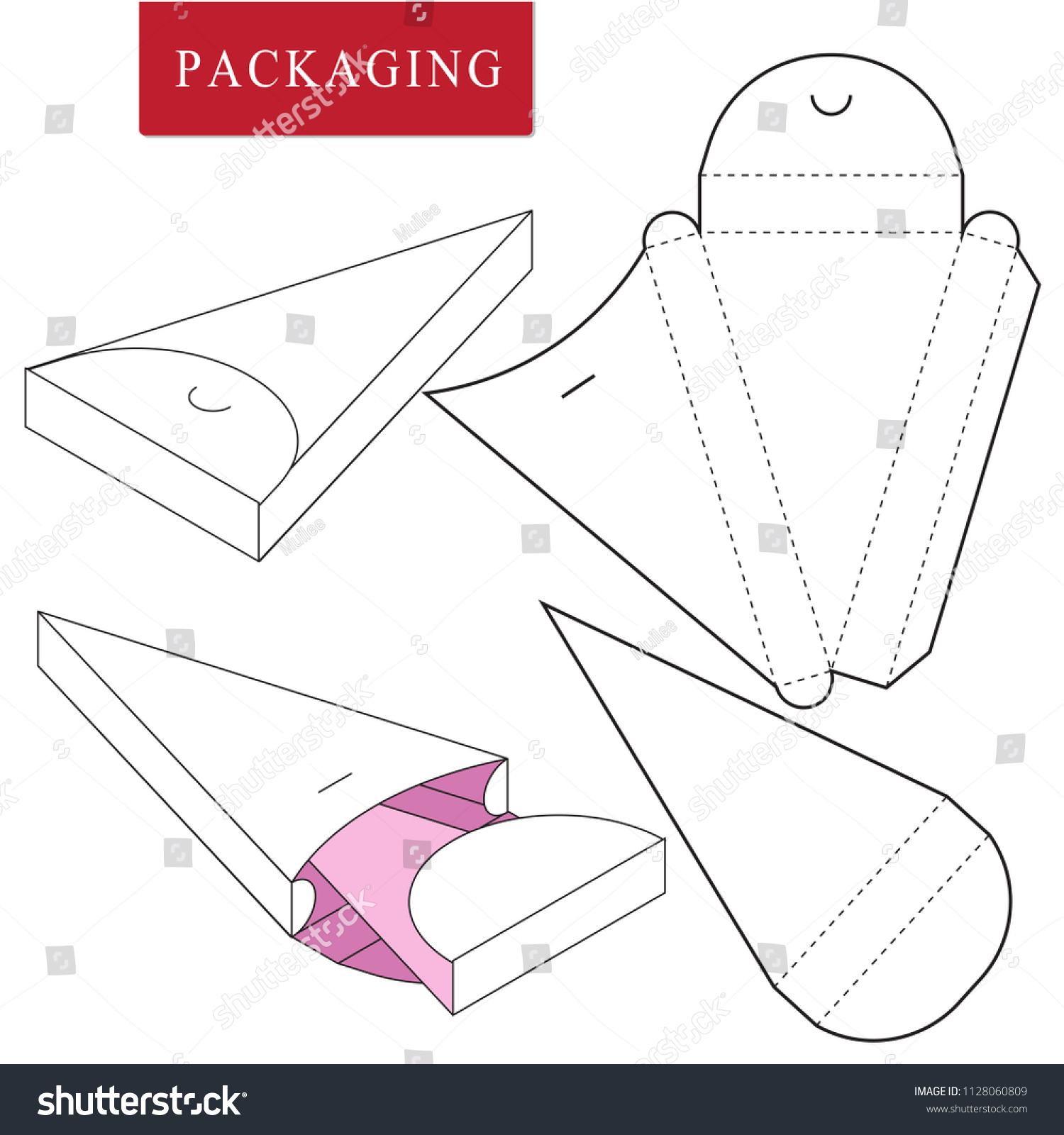 Packaging Fast Food Stock Vector (Royalty Free) 1128060809 | Shutterstock