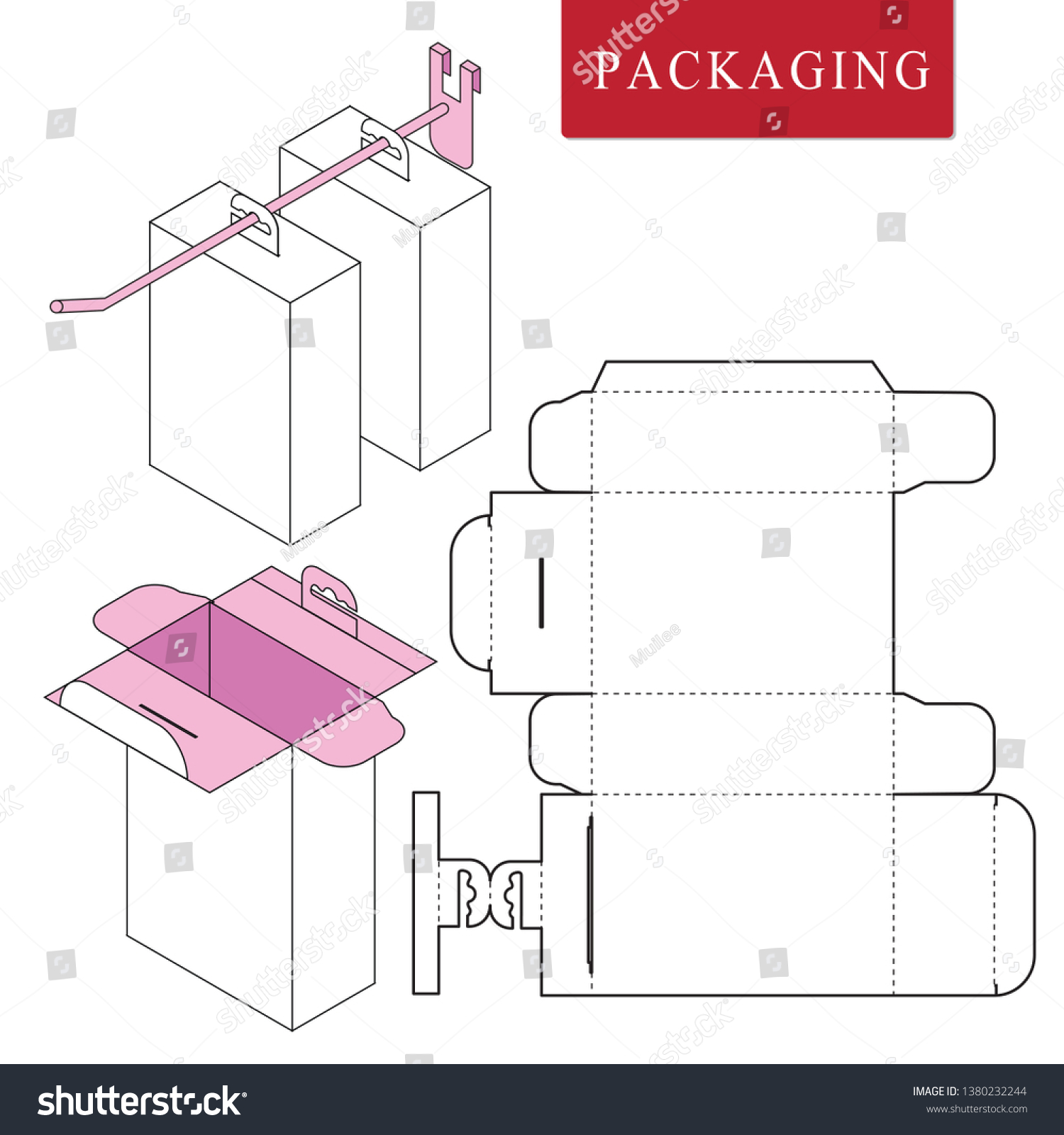 Packaging Hang Hook Stock Vector (Royalty Free) 1380232244 | Shutterstock