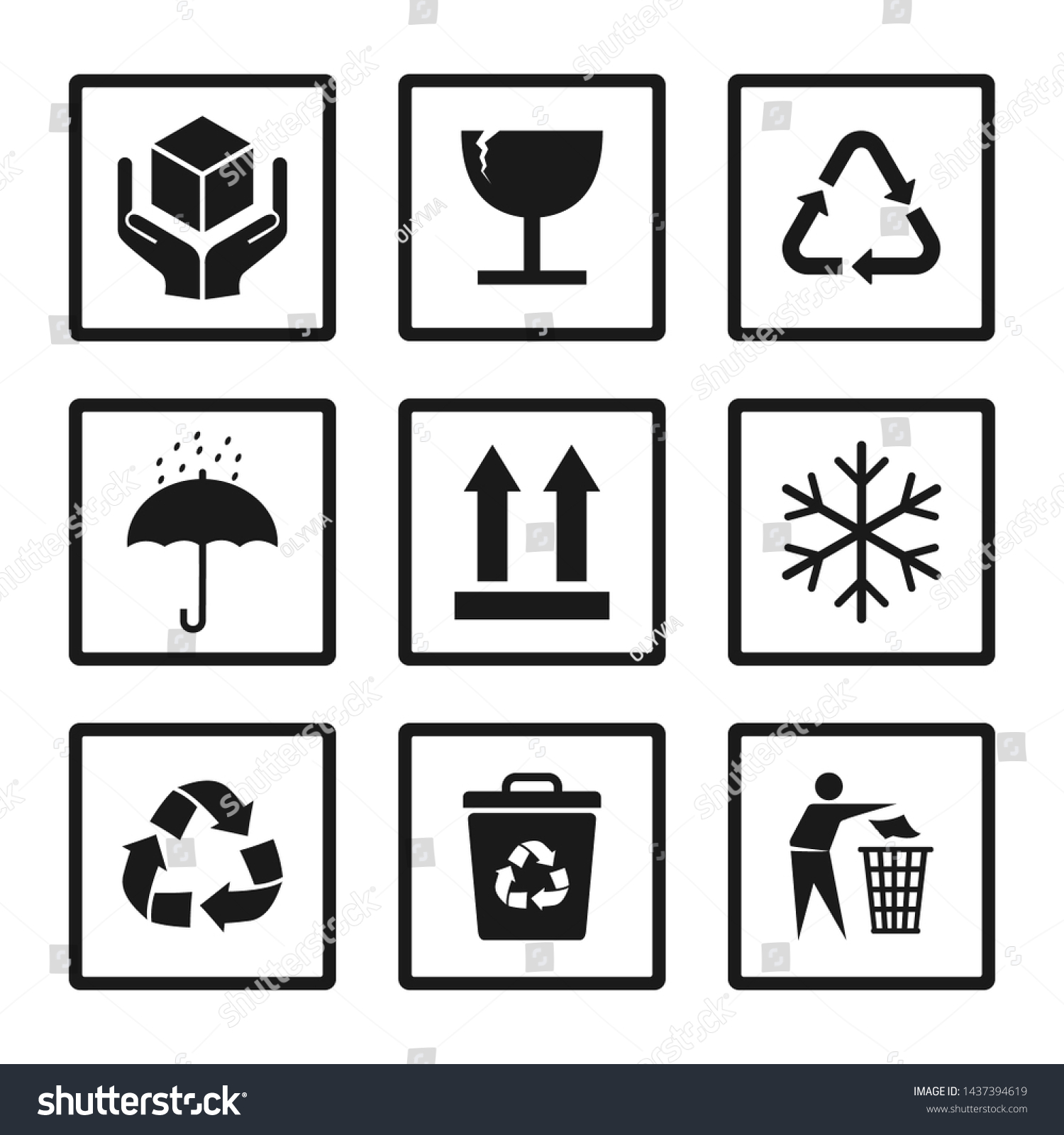 Packaging Icon Set Symbol Vector: Vector có sẵn (miễn phí bản quyền ...
