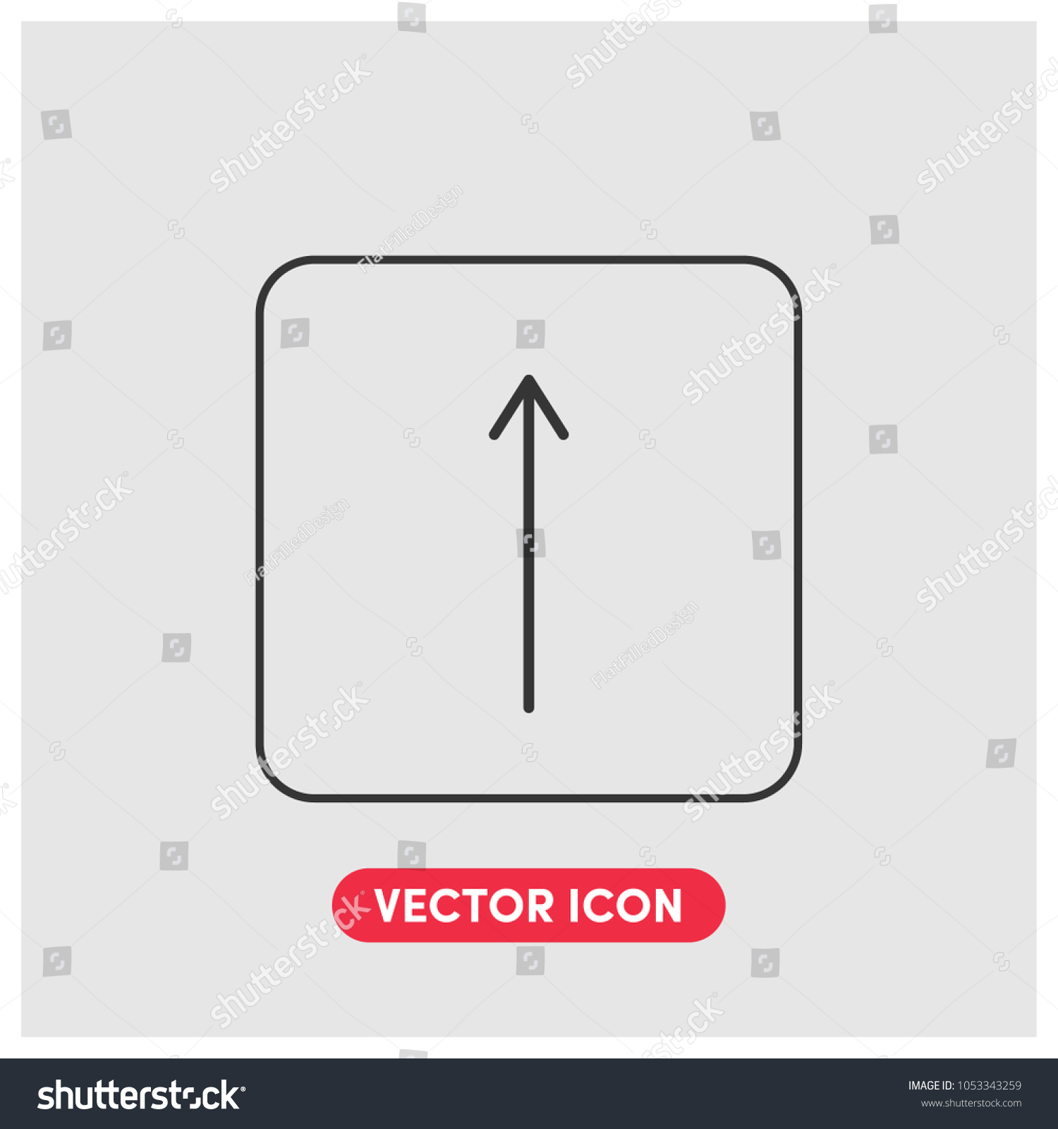 Packaging Symbol This Side Vector Icon Stock Vector (Royalty Free ...