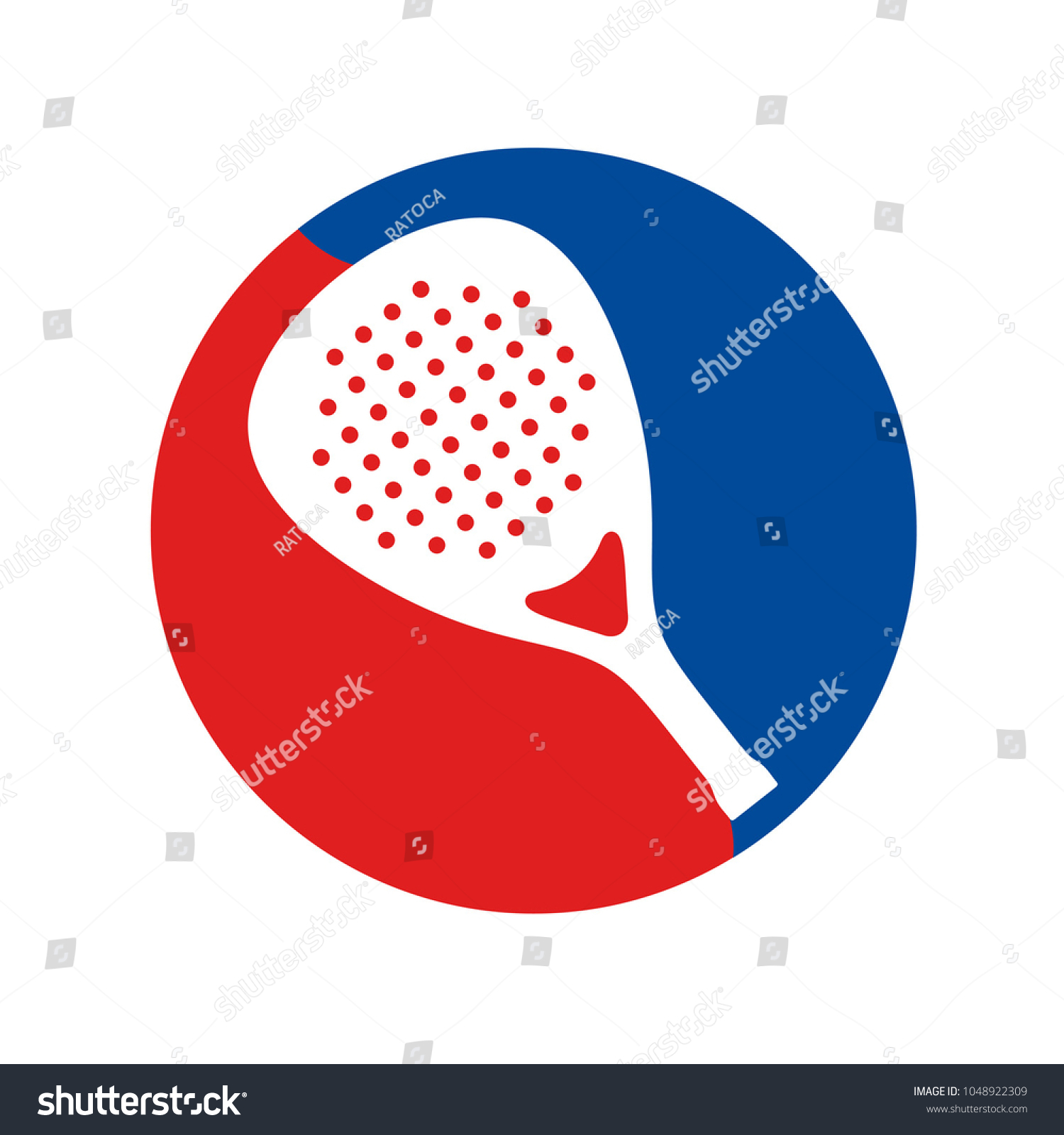 Padel Racket Icon Stock Vector (Royalty Free) 1048922309