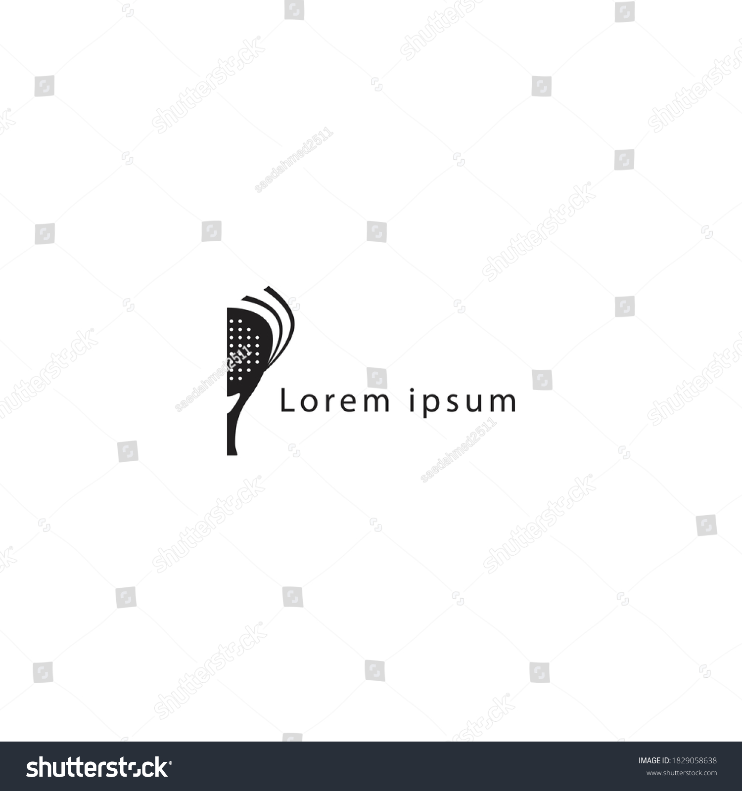 Padel Racket Logo Design Vector Template Stock Vector (Royalty Free ...