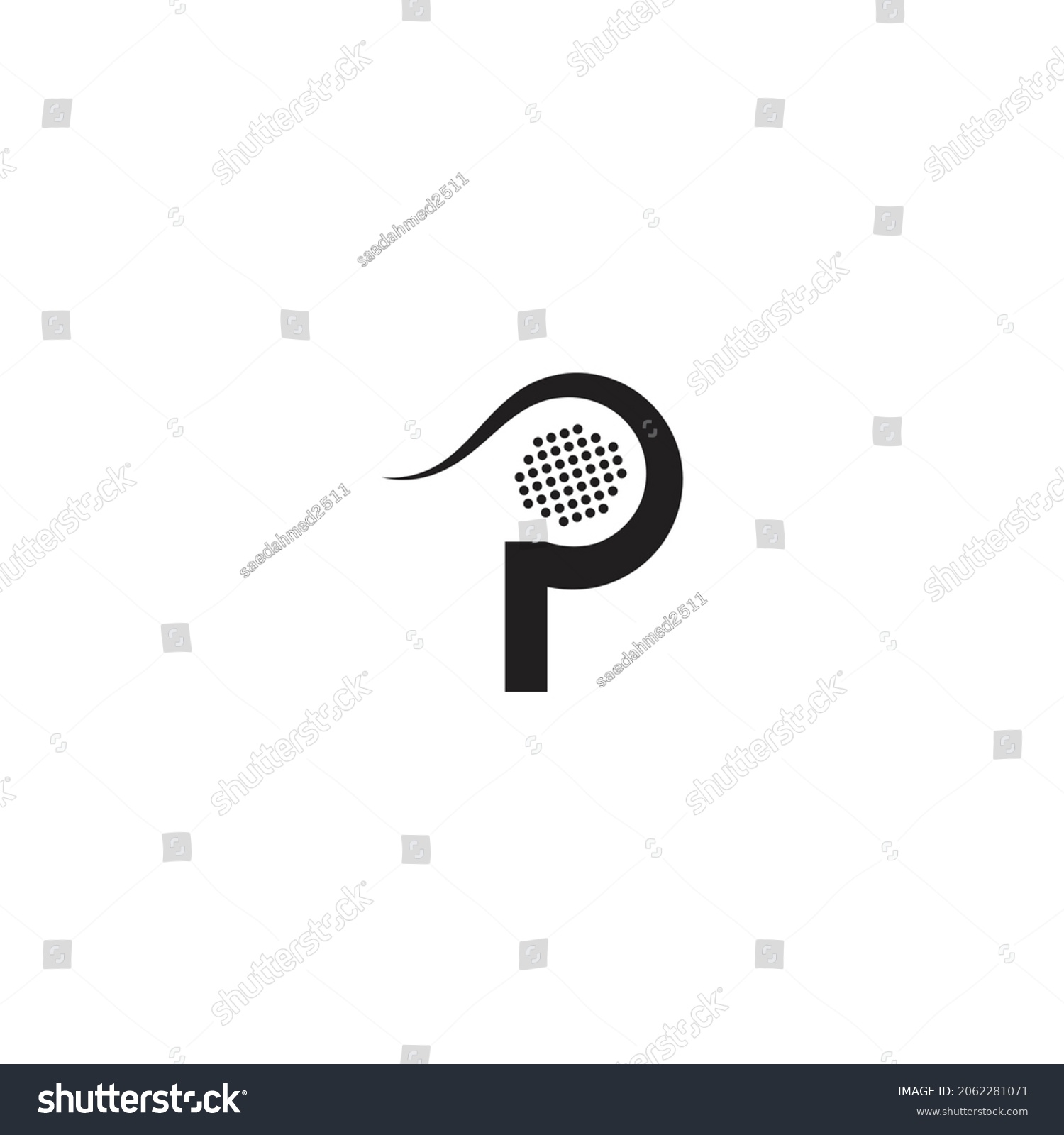 Padel Racket Logo Design Vector Template Stock Vector (Royalty Free ...