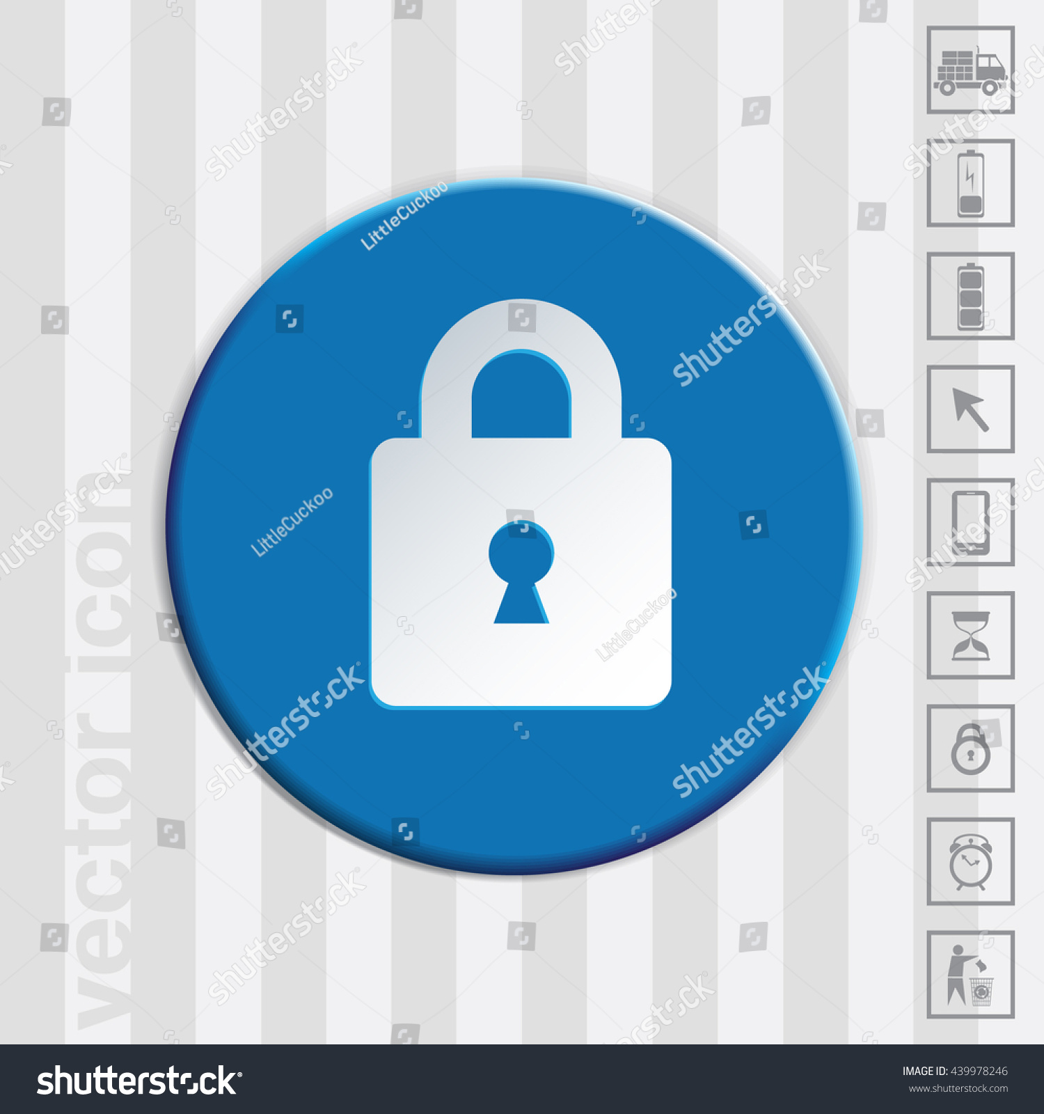 Padlock Symbol Icon Stock Vector (Royalty Free) 439978246 | Shutterstock