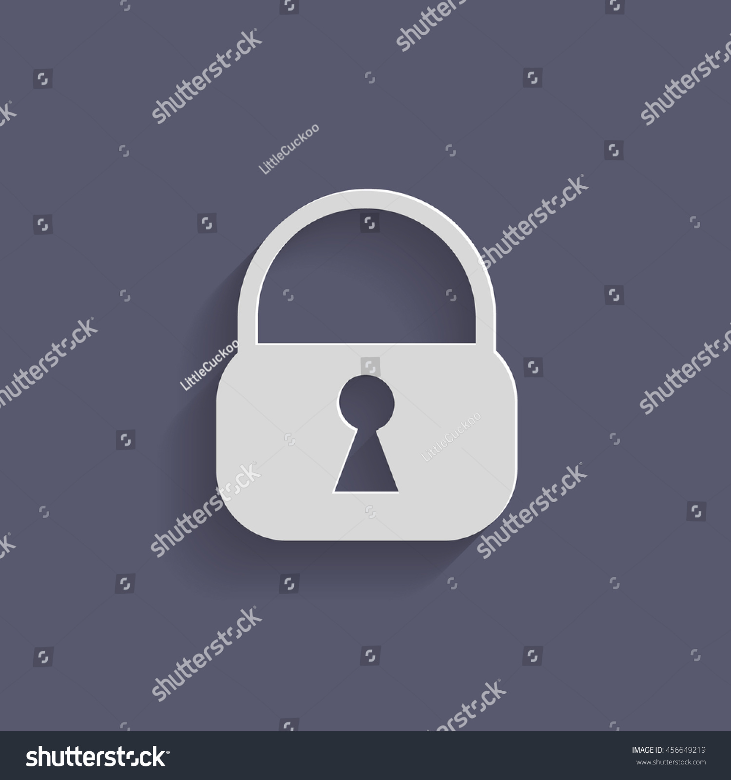 Padlock Symbol Icon Stock Vector (Royalty Free) 456649219 | Shutterstock