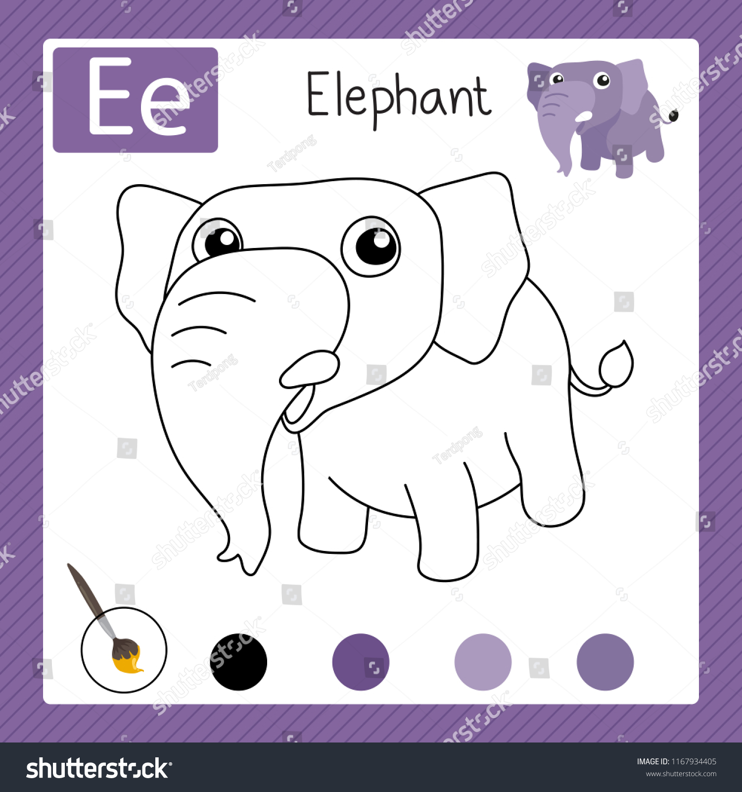 Page Coloring Line Vector Design Worksheet Stock Vector (Royalty Free ...