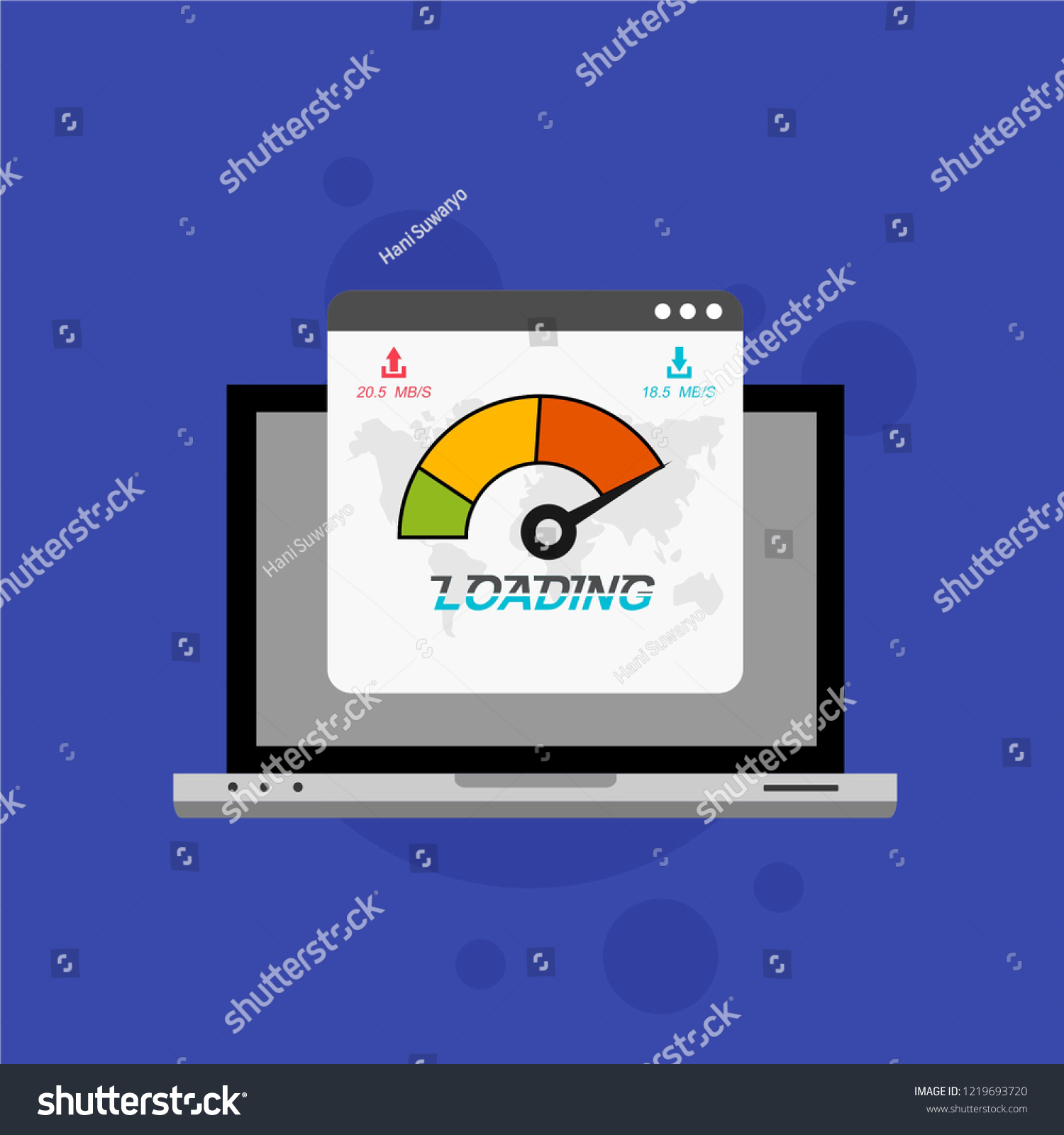 Page Loading Speed Banner Computer Load Stock Vector (Royalty Free ...