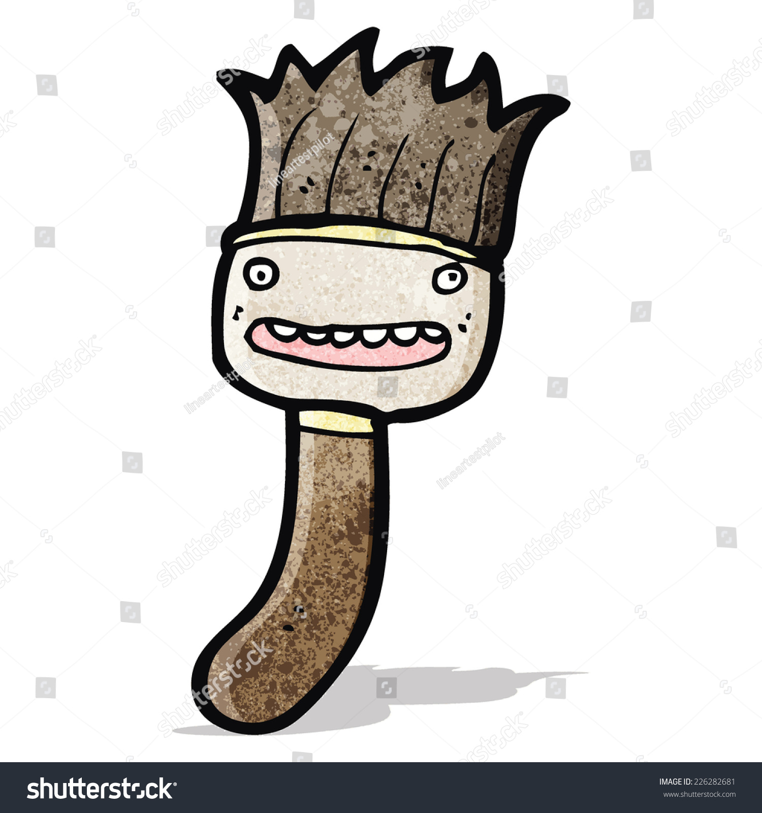 Paint Brush Cartoon Stock Vector (Royalty Free) 226282681