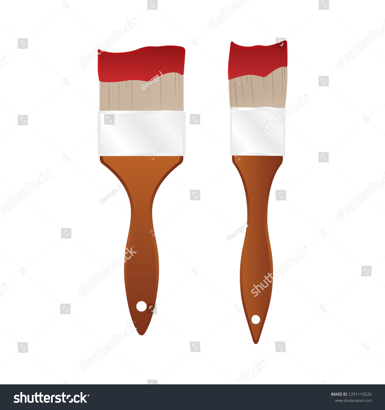 Paint Brush Paint Brushes Vector Illustrations Stock Vector (Royalty ...
