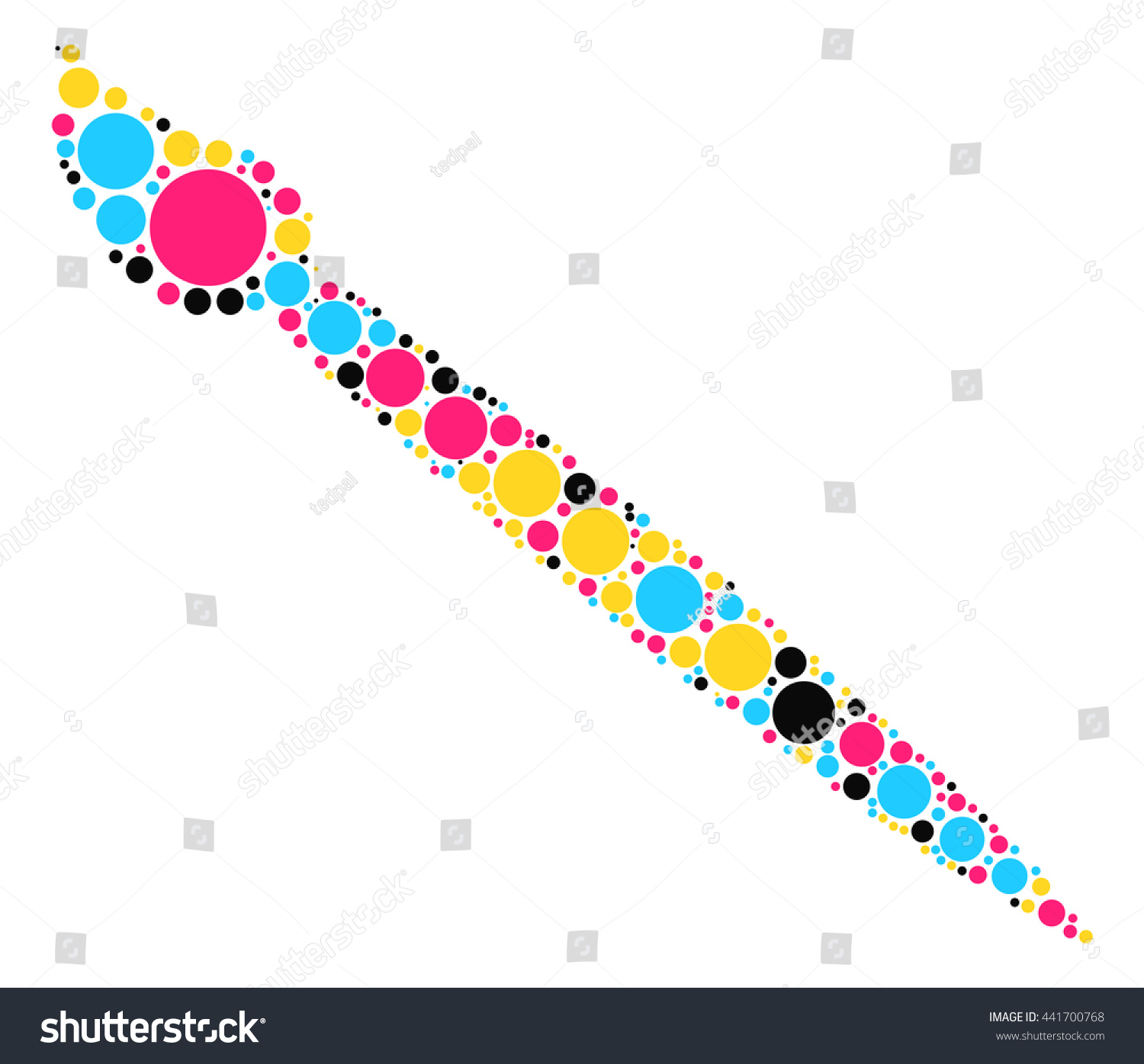 Paint Brush Shape Vector Design By Stock Vector (Royalty Free) 441700768