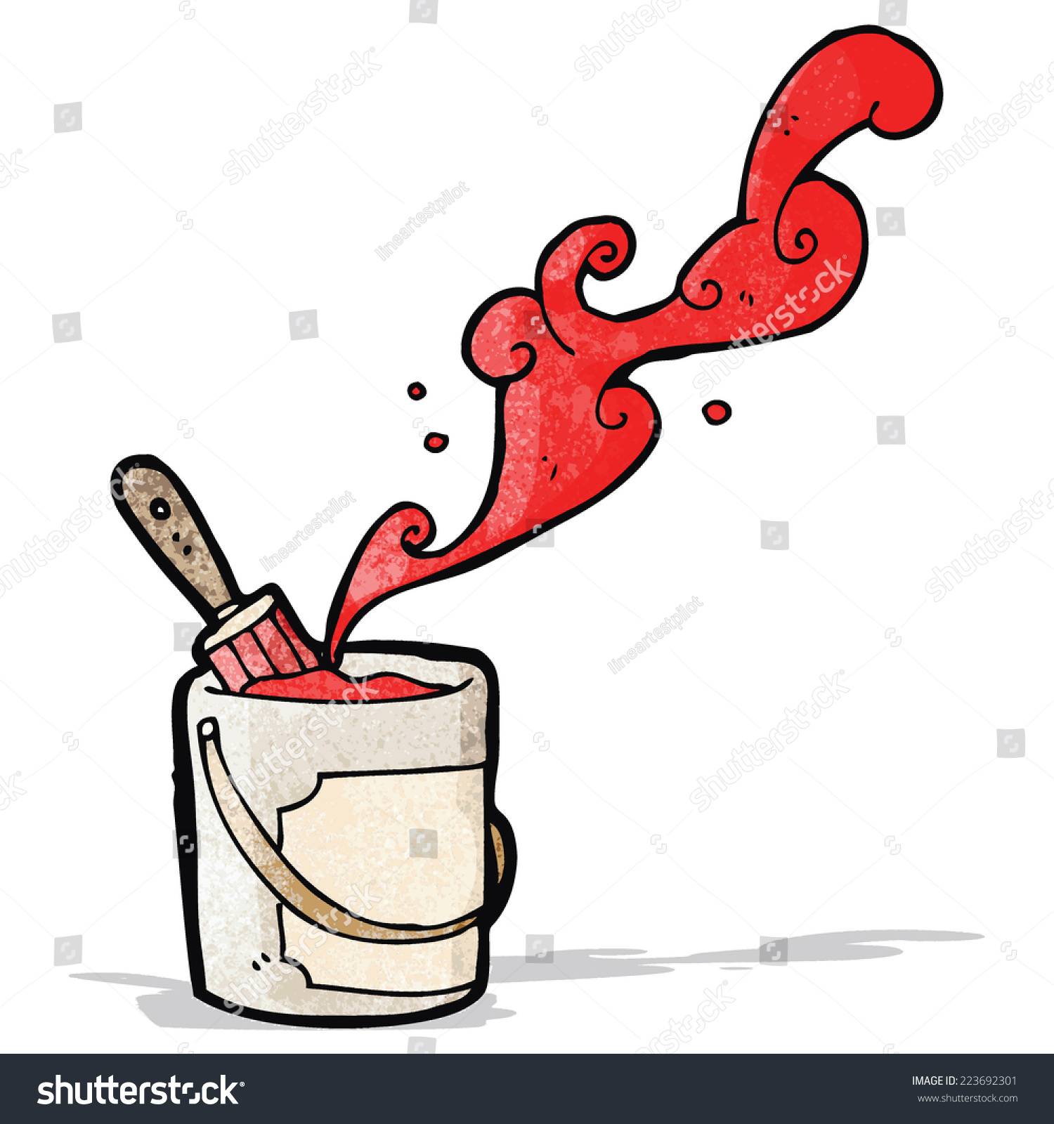 Paint Bucket Cartoon Stock Vector (Royalty Free) 223692301