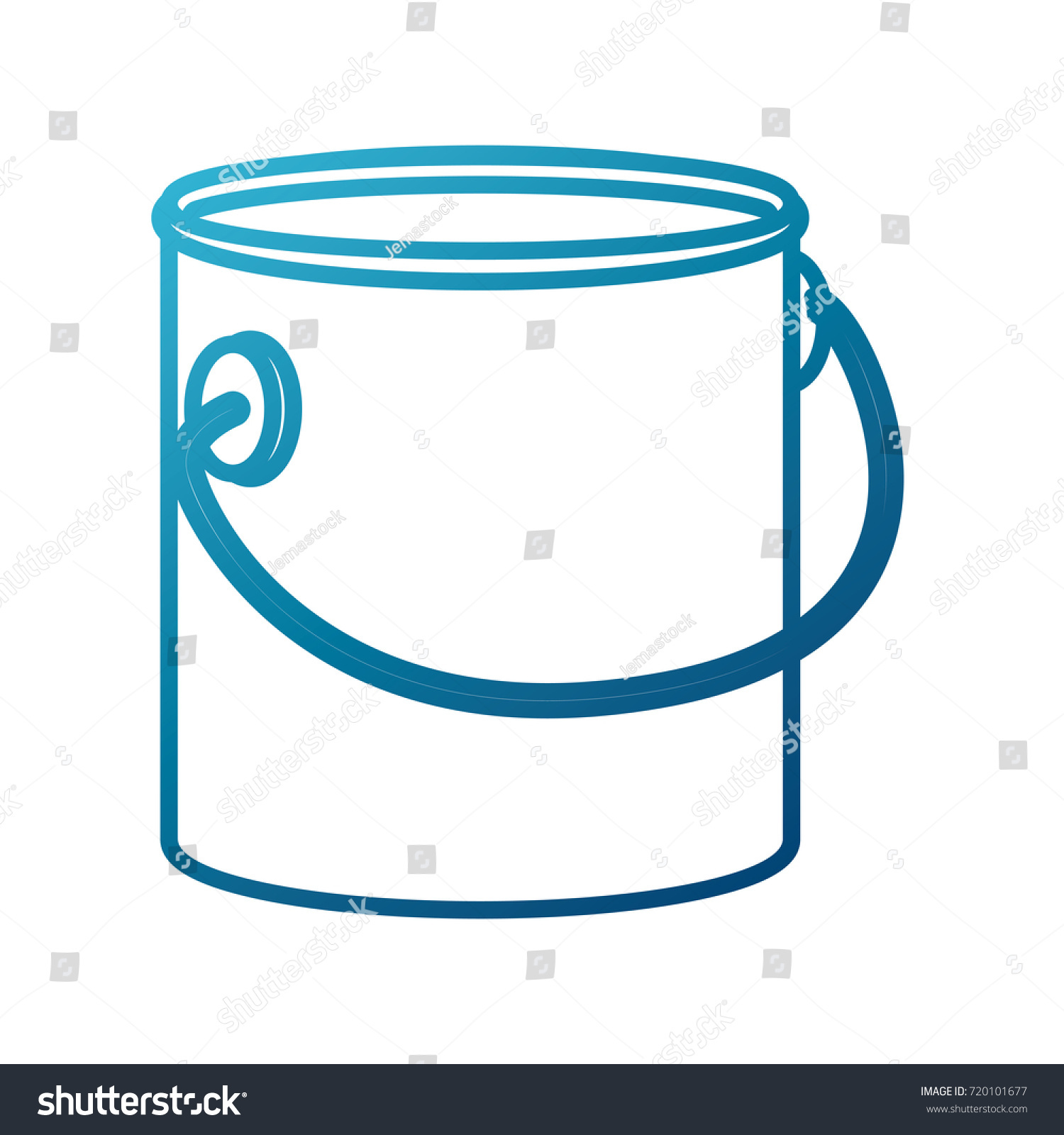 Paint Bucket Isolated Stock Vector (Royalty Free) 720101677 | Shutterstock