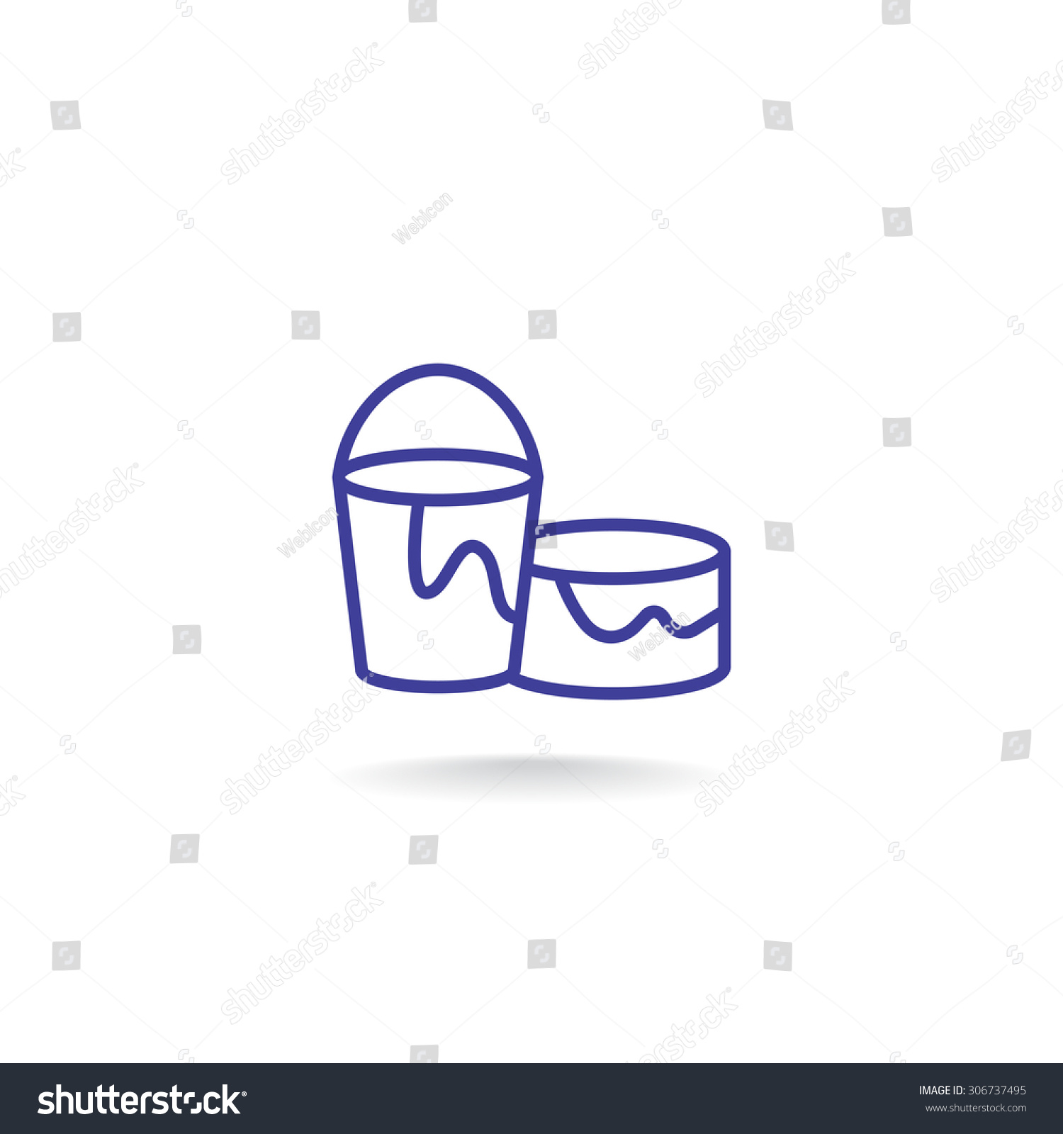 Paint Can Icon Stock Vector (Royalty Free) 306737495 | Shutterstock