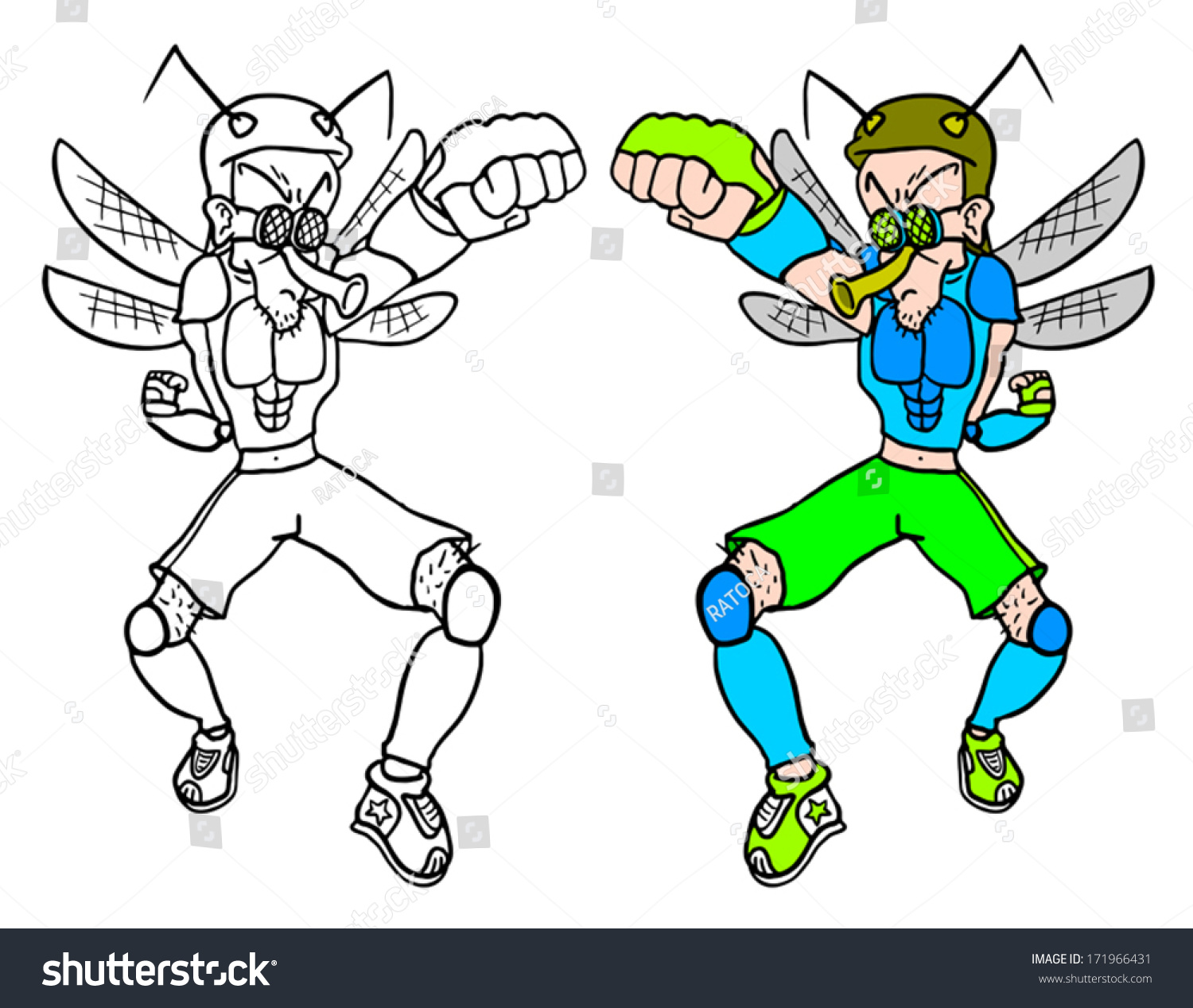 Paint Character Stock Vector (Royalty Free) 171966431 | Shutterstock