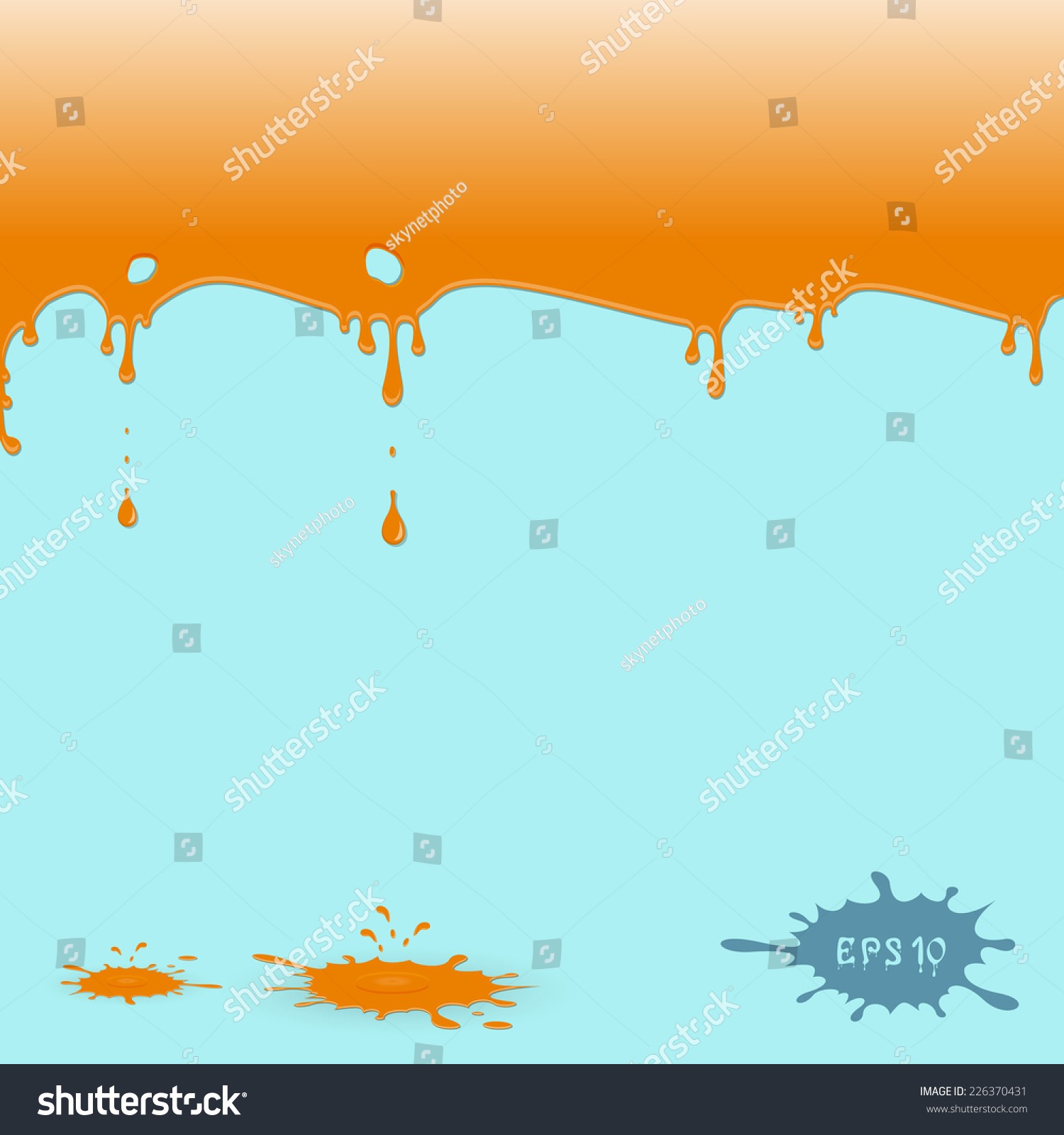 Paint Colorful Dripping Down Vector Background Stock Vector (Royalty ...