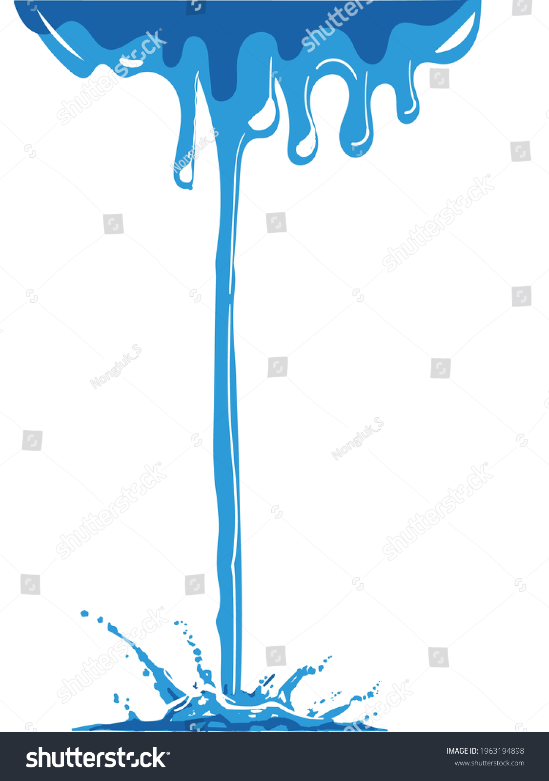 Paint Dripping Background Vector Illustration Stock Vector (Royalty ...