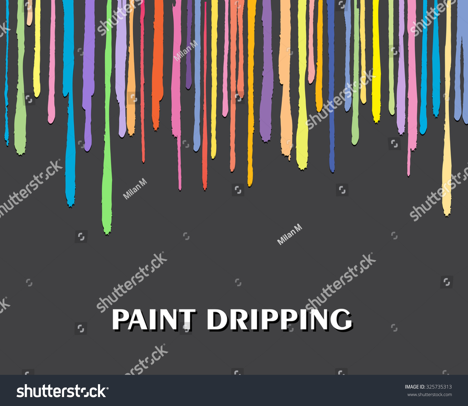 Paint Drippingpaint Drips Backgroundvector Illustration Stock Vector ...